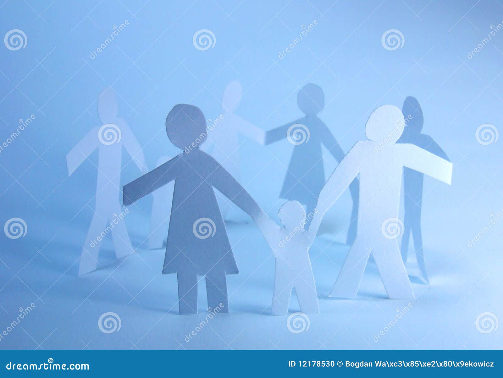 Paper cut people stock photo. Image of connection, people - 12178530