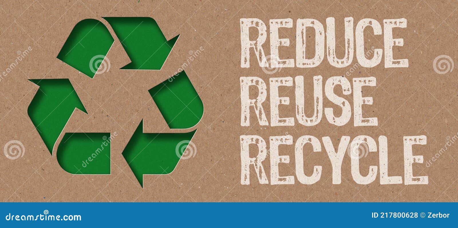 Paper Cut - Reduce, Reuse and Recycle Stock Illustration - Illustration ...
