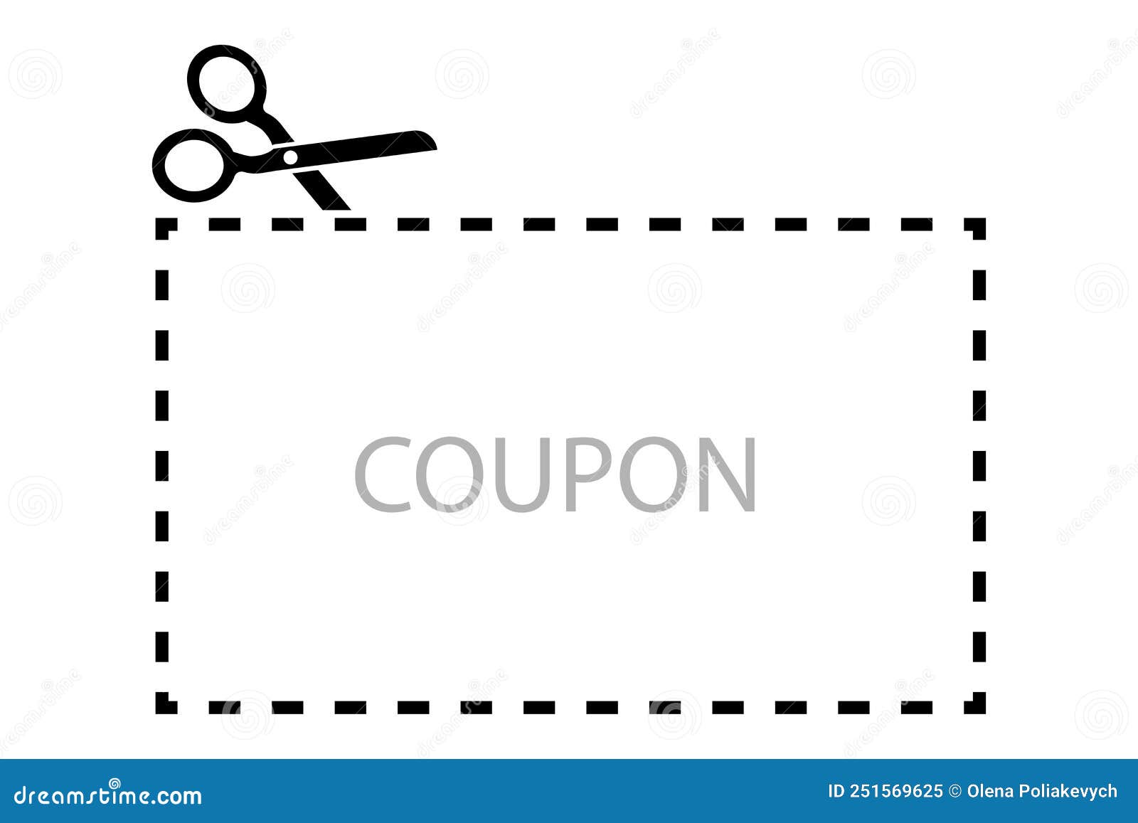 Paper Cut Set Scissors Cut Outline for Frame Print Design. Vector ...