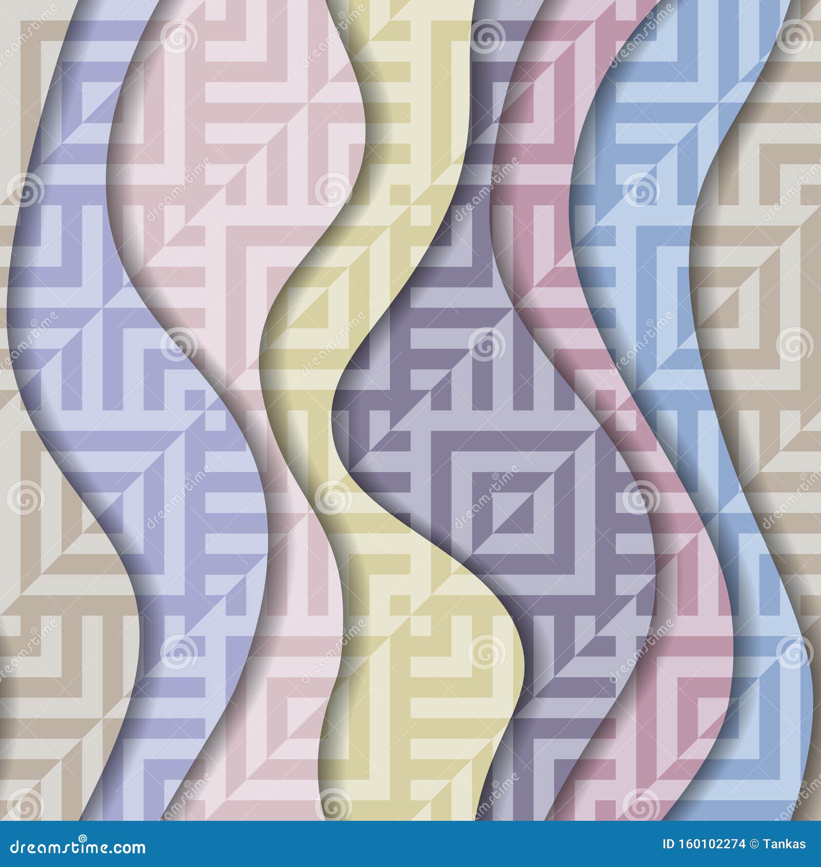 Paper Cut Shapes Design. Seamless Vector Pattern Stock Vector ...