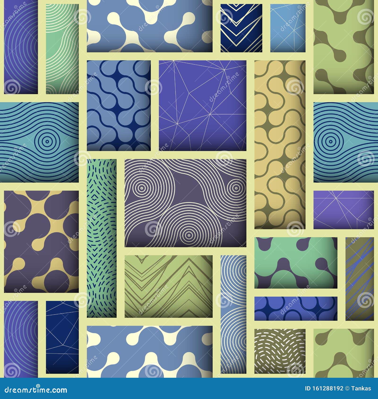 Paper Cut Shapes Design. Seamless Vector Pattern. Stock Vector ...