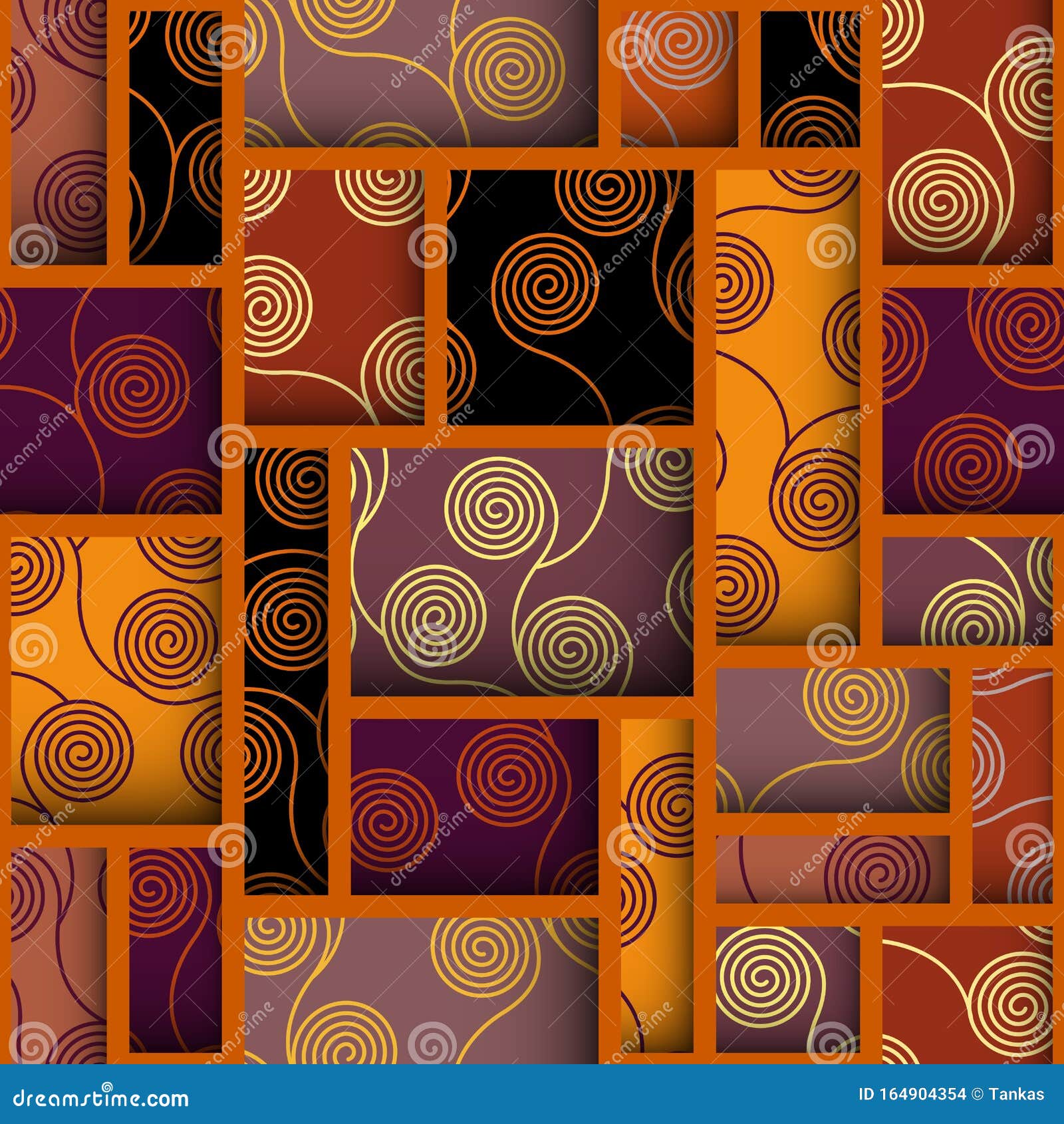 Paper Cut Shapes Design. Seamless Vector Pattern. Stock Vector ...