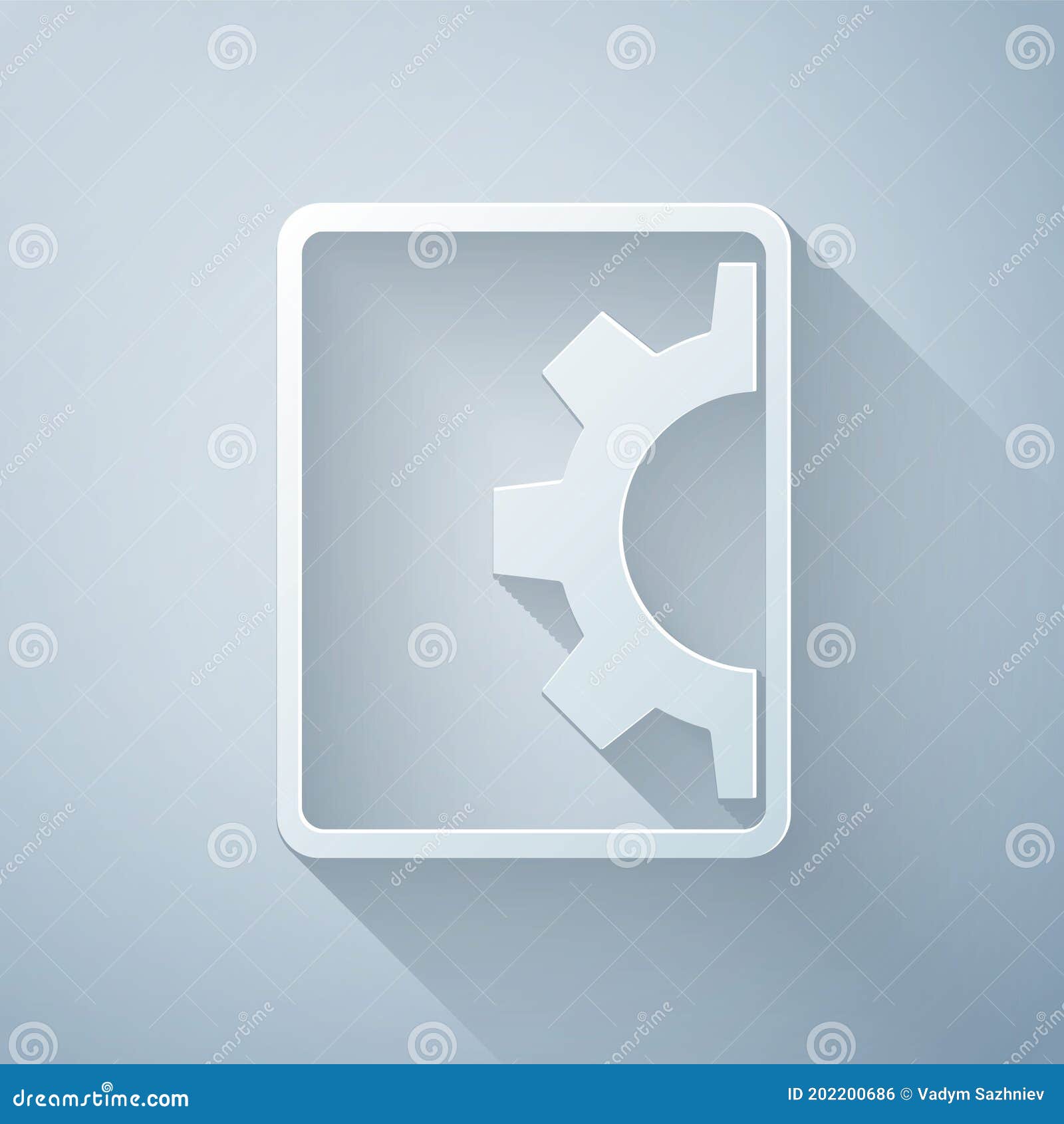 Paper Cut Software, Web Development, Programming Concept Icon Isolated ...