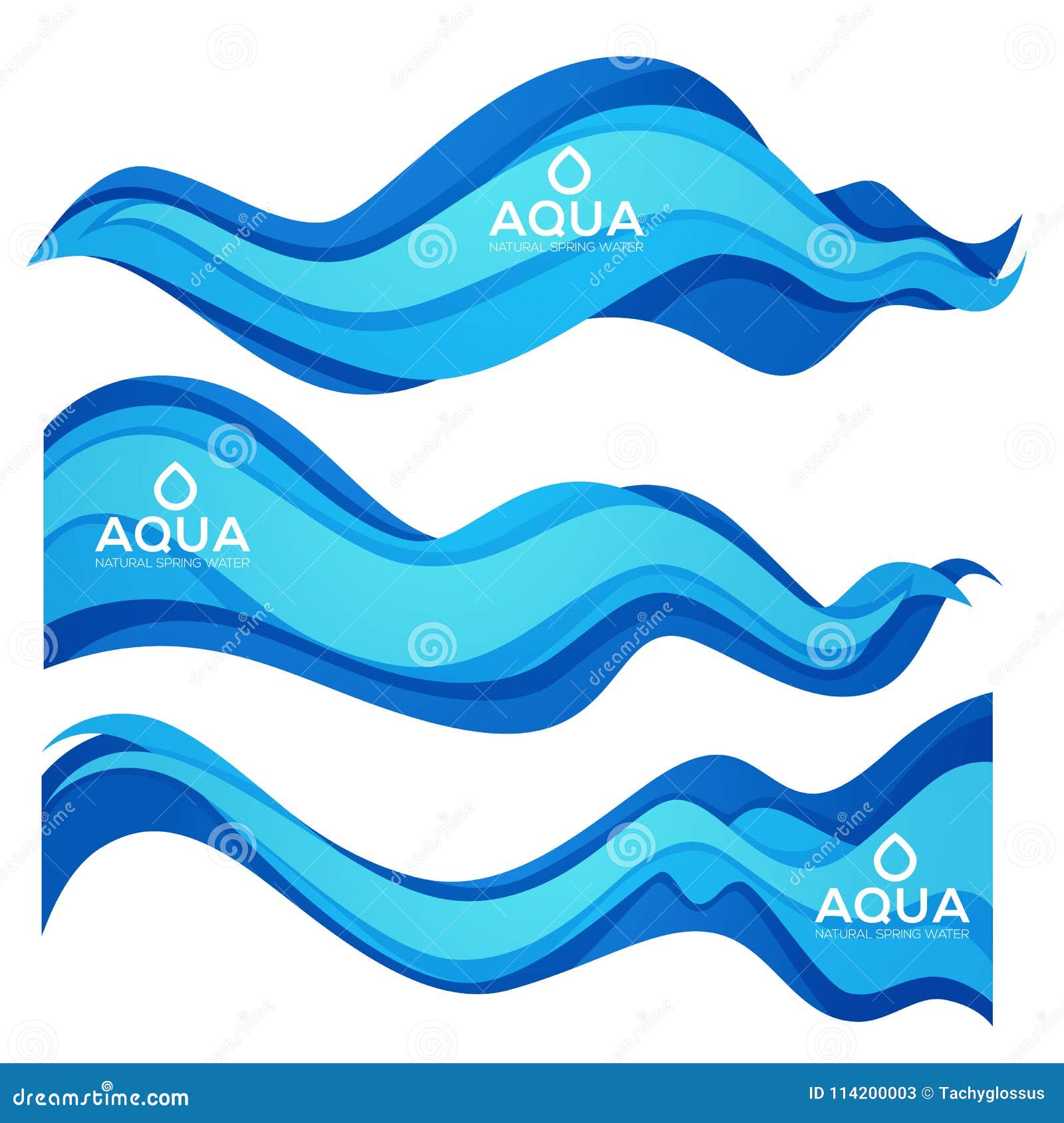Paper Cut Spring Aqua Flow Vector Design Element for Your Modern Stock ...