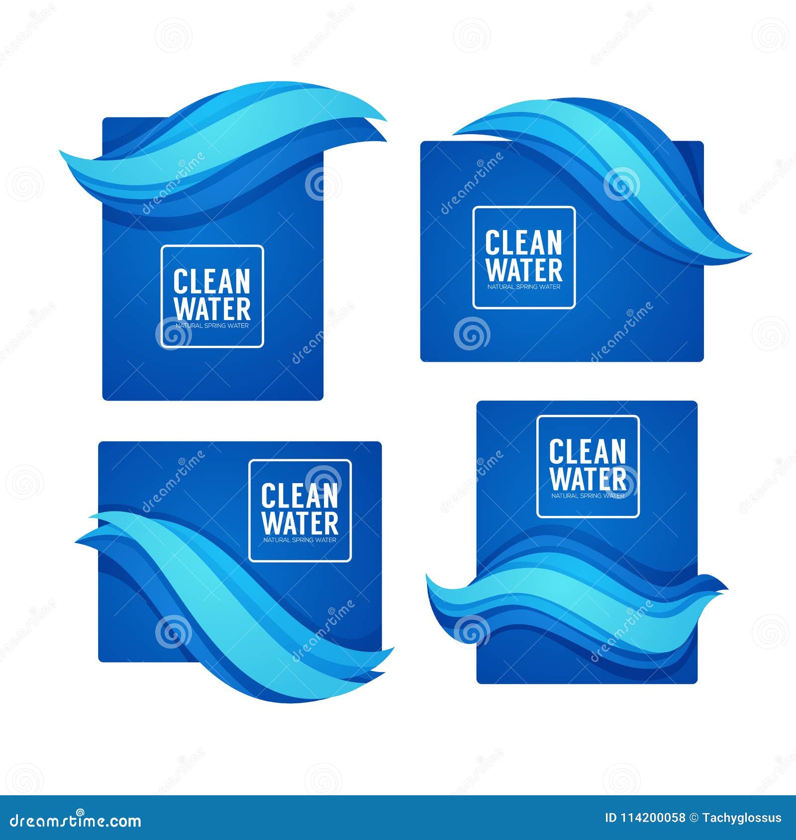 Paper Cut Spring Aqua Flow Vector Design Template for Your Modern Fresh ...