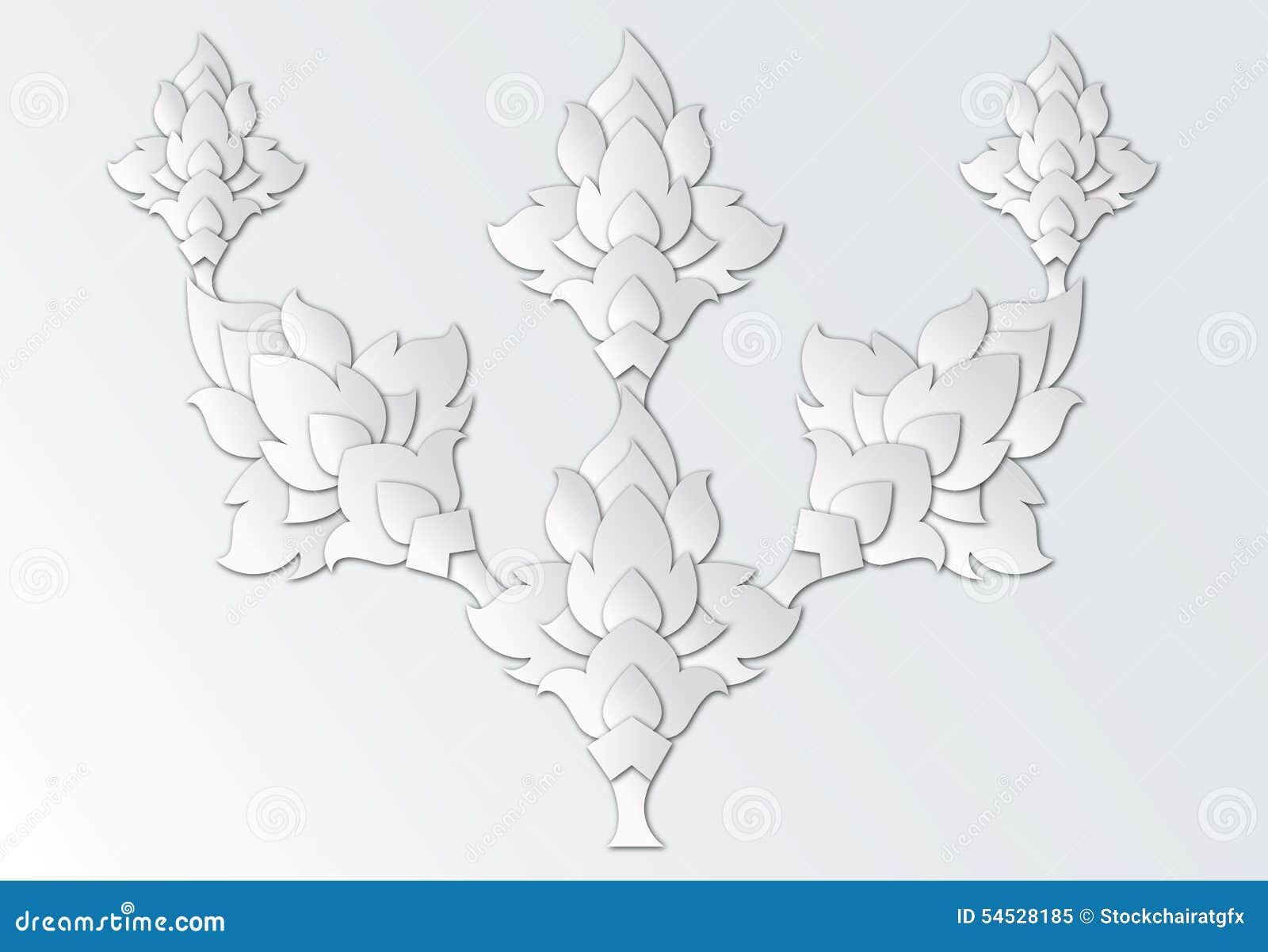 Thai Design Art Element In Traditional Khmer Style Stock Photo ...