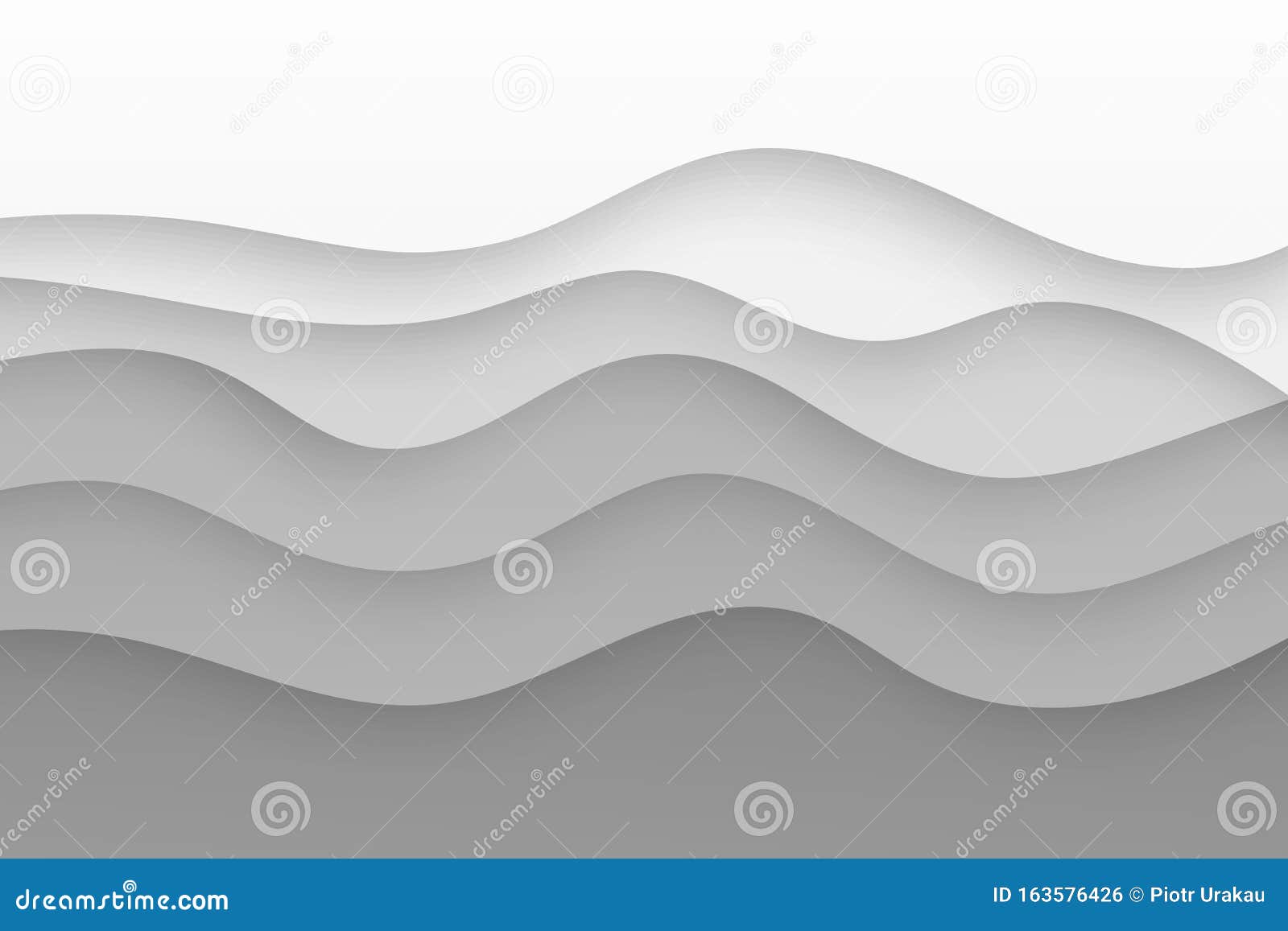 Paper Cut Wavy Lines Template Stock Vector - Illustration of light ...