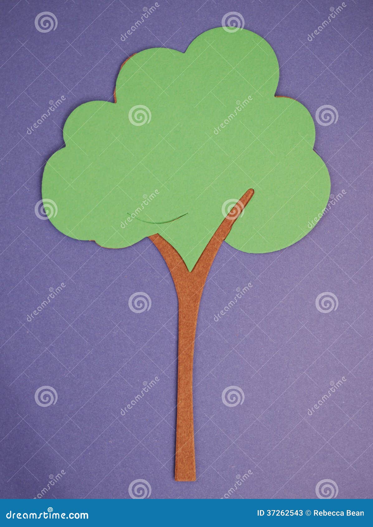 Paper Cutout Tree Stock Photos - Image: 37262543
