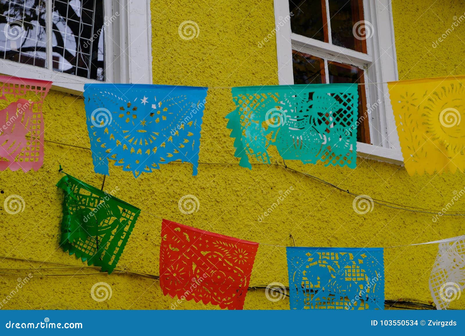 Paper cuts and windows stock photo. Image of front, boutique - 103550534