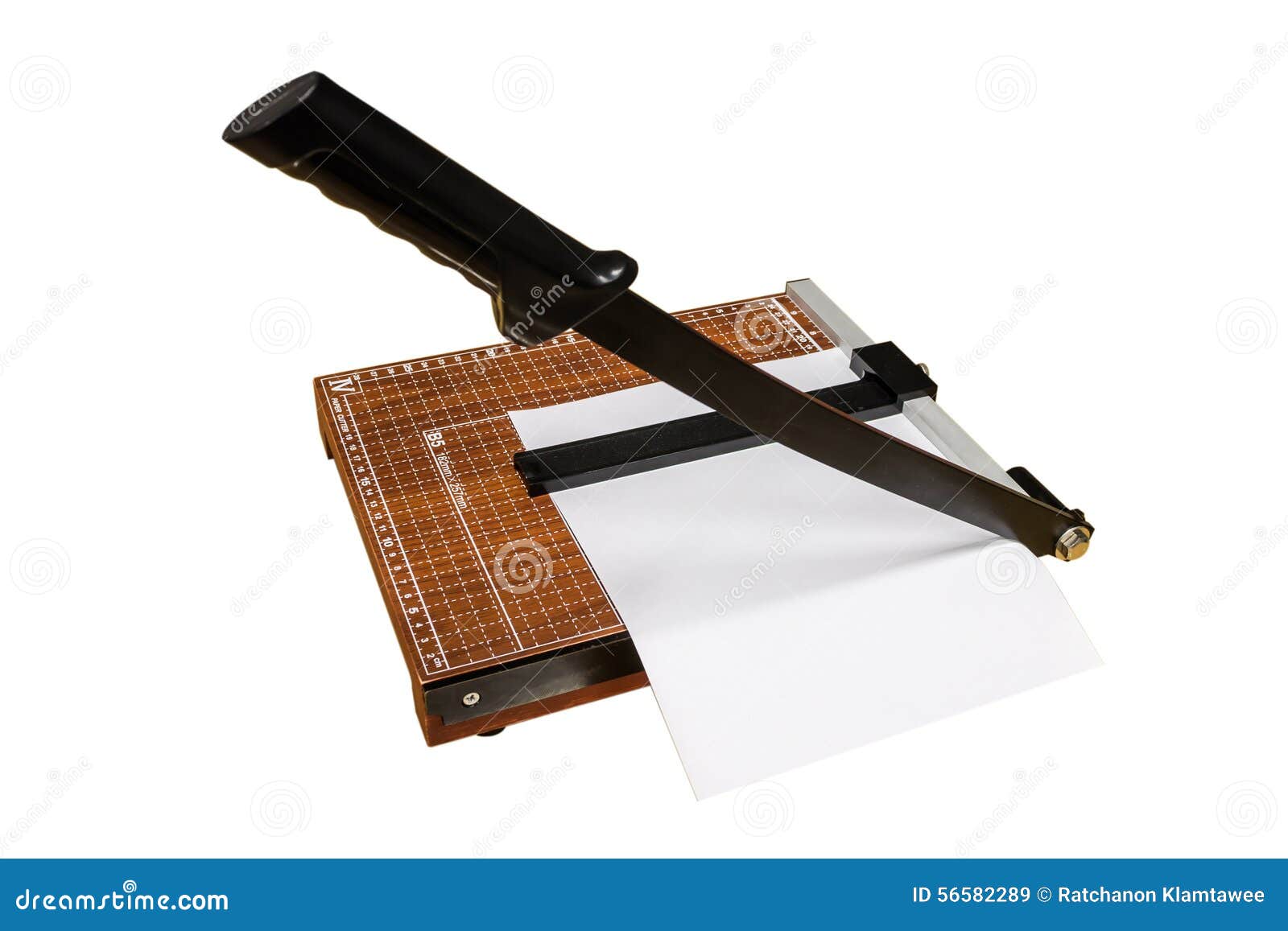 Paper Cutter Isolated Cut Out On White Background. New Office Supply ...