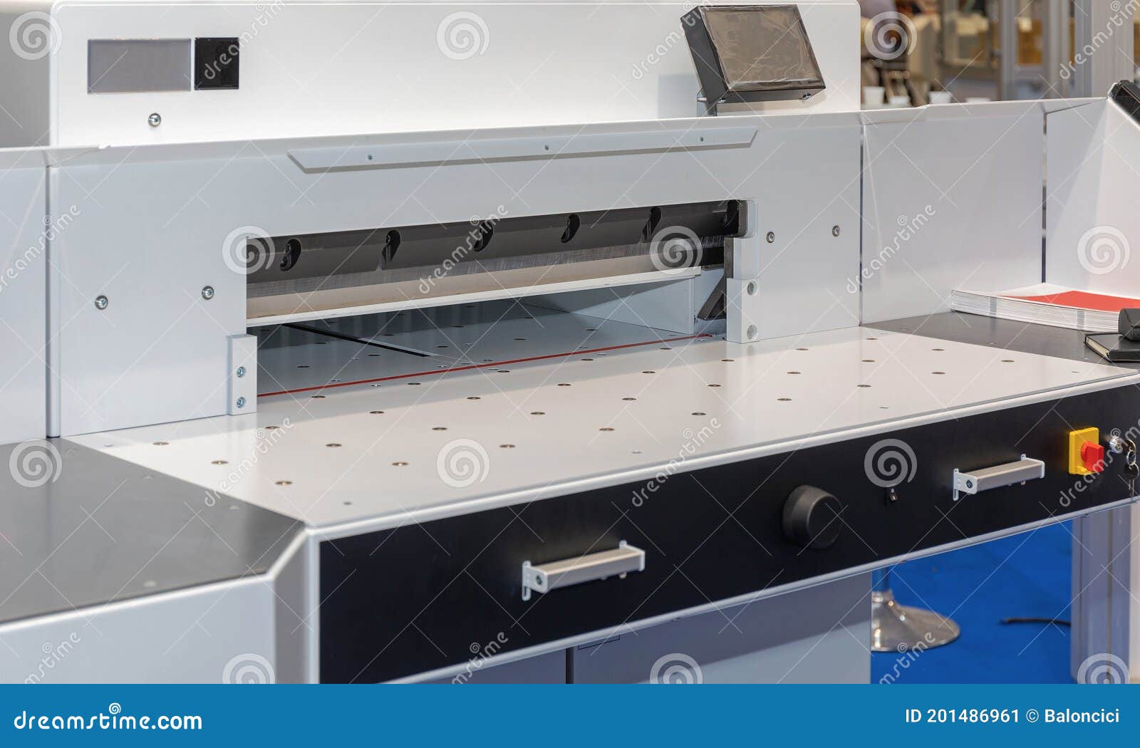 Paper Cutting Machine stock image. Image of printing - 201486961