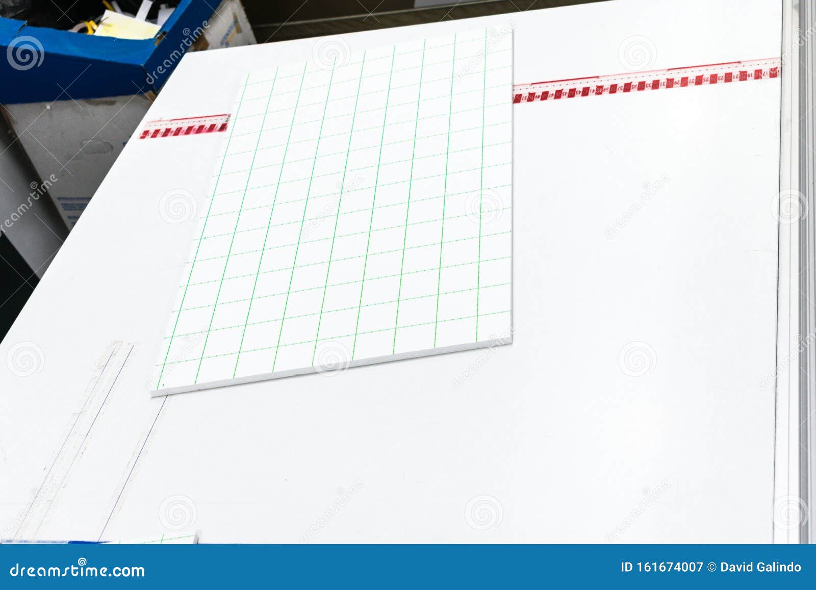 Paper Cutting Work Table in Work Shop Stock Image - Image of draw ...