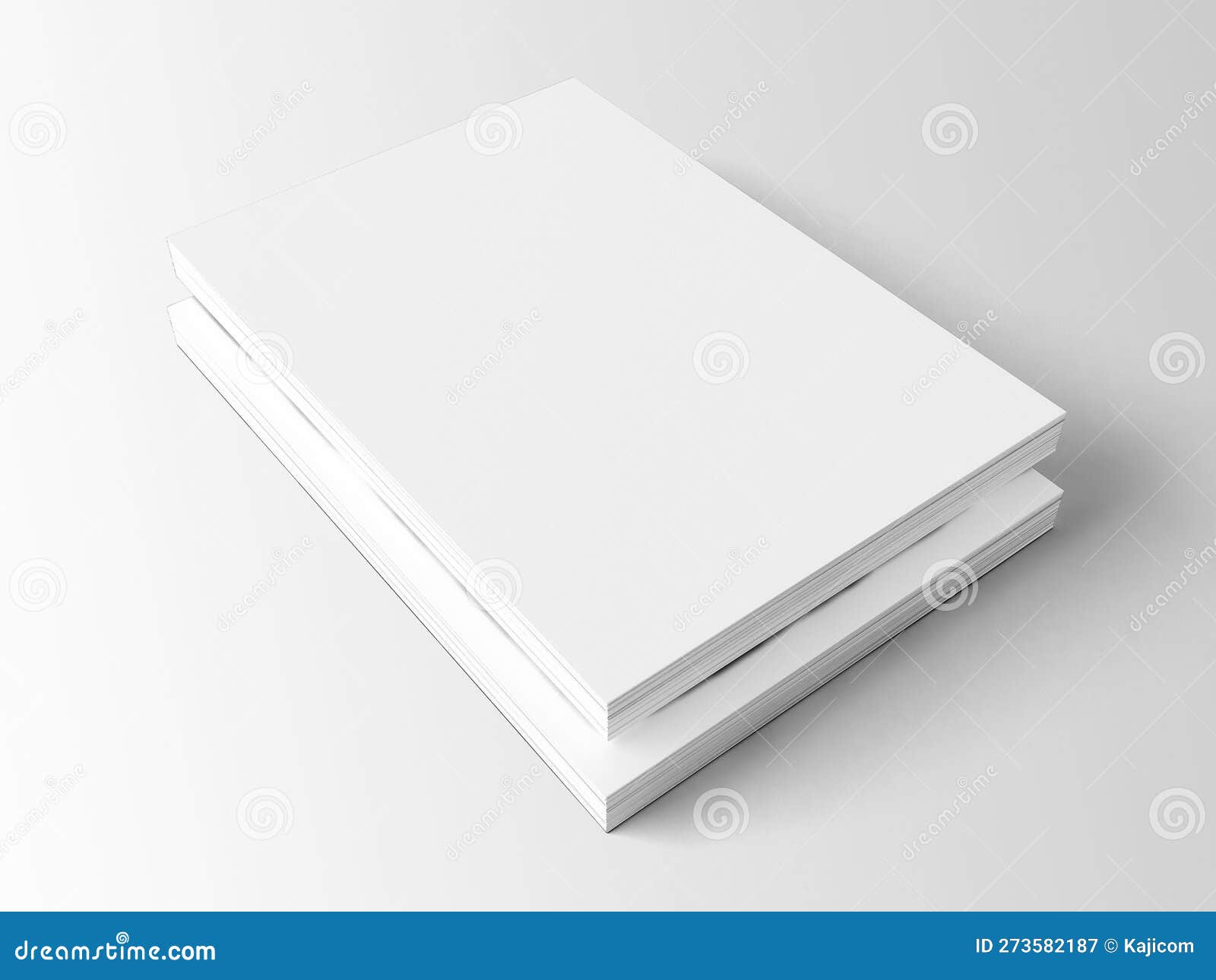 A4 Paper 3D Rendering stock illustration. Illustration of empty - 273582187