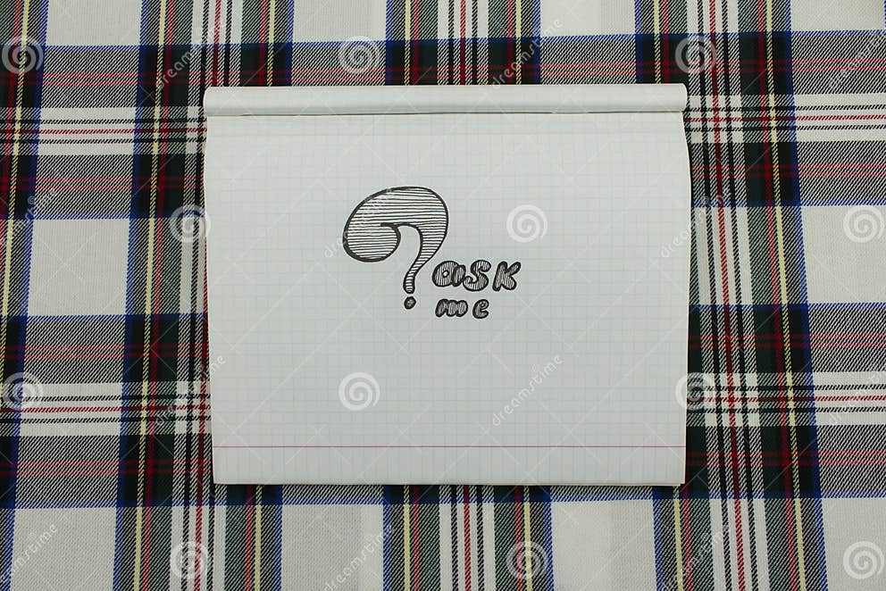 Paper Design Ask Me Question Stock Photo - Image of answer, question ...