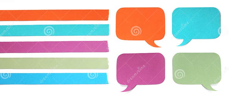 Paper design elements stock photo. Image of dialog, copy - 38446118