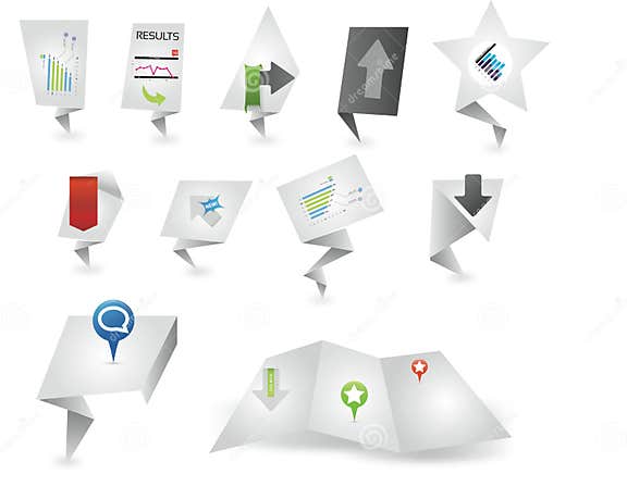 Paper design elements stock illustration. Illustration of infographic ...