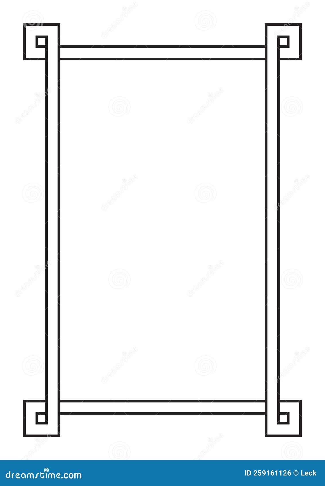 A4 Paper Design Vintage Style Page Border Stock Vector - Illustration ...