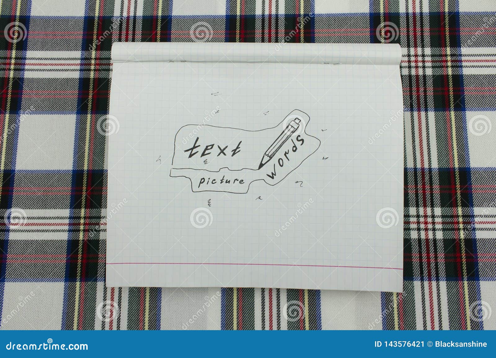 Paper Design Words and Pencil Stock Image - Image of stylized, eraser ...