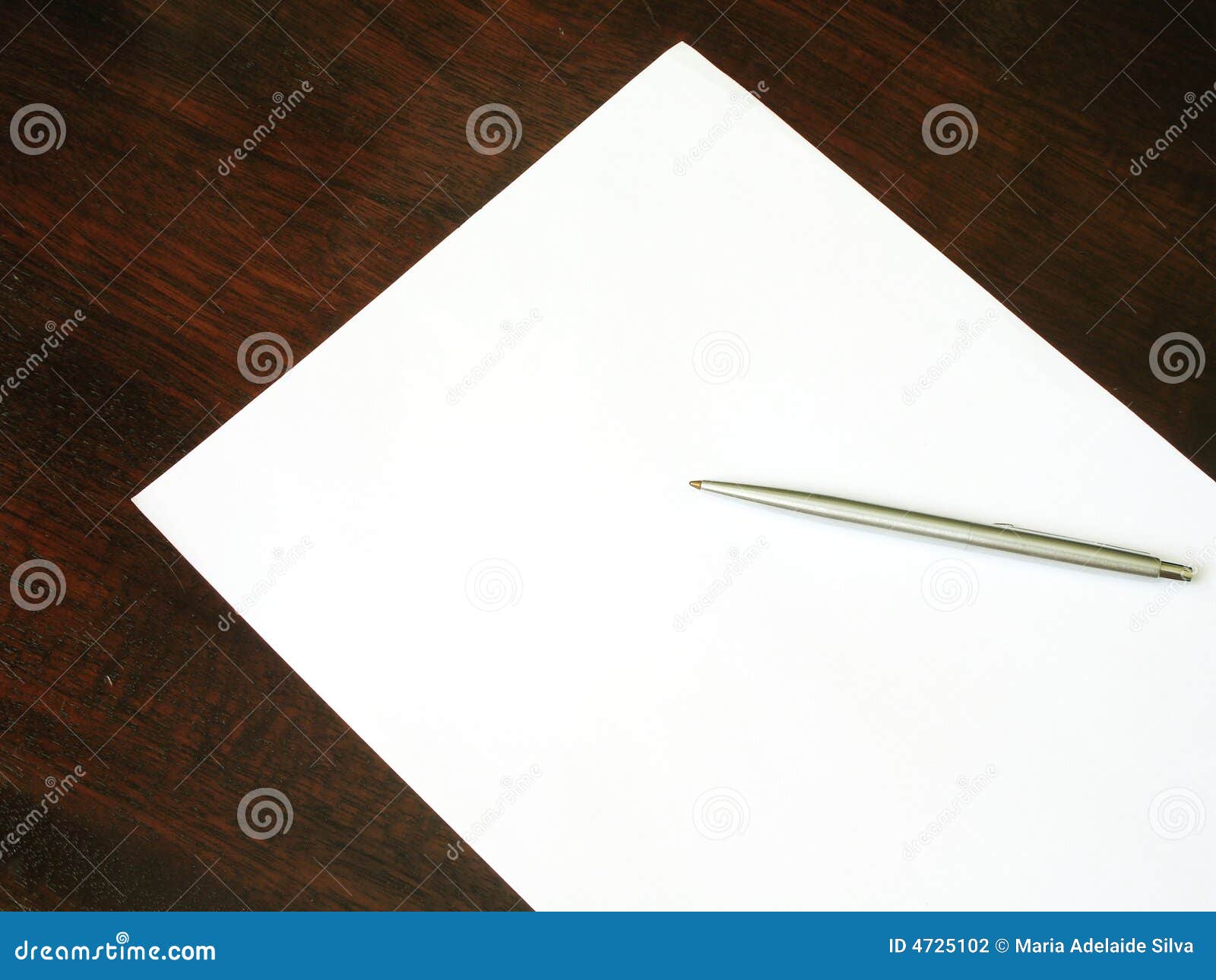 Paper on desk - 1 stock photo. Image of desk, work, brown - 4725102