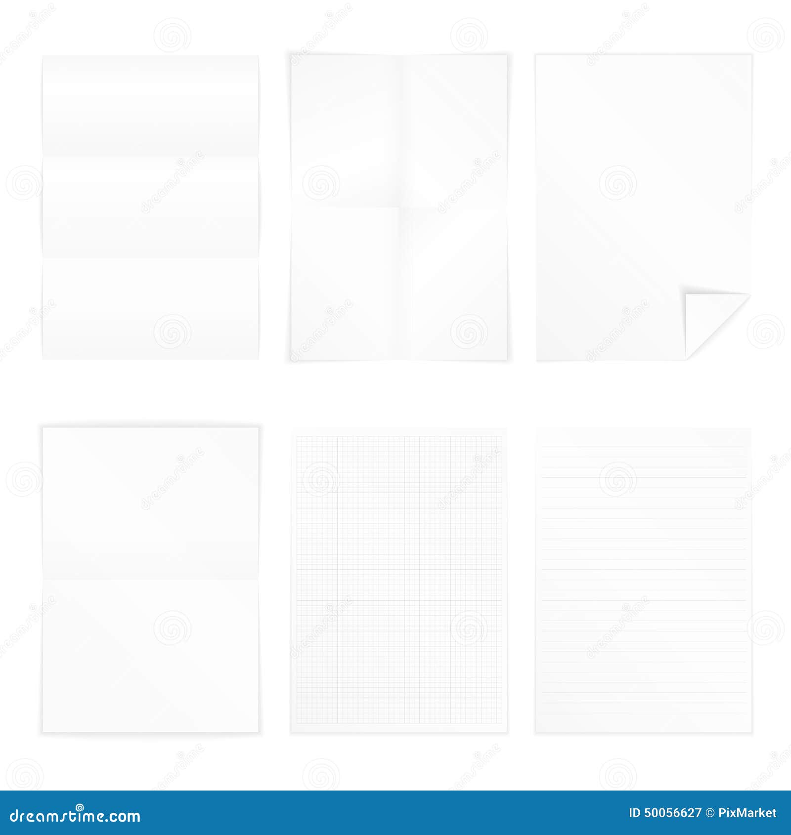 A4 Paper stock vector. Illustration of sheet, education - 50056627