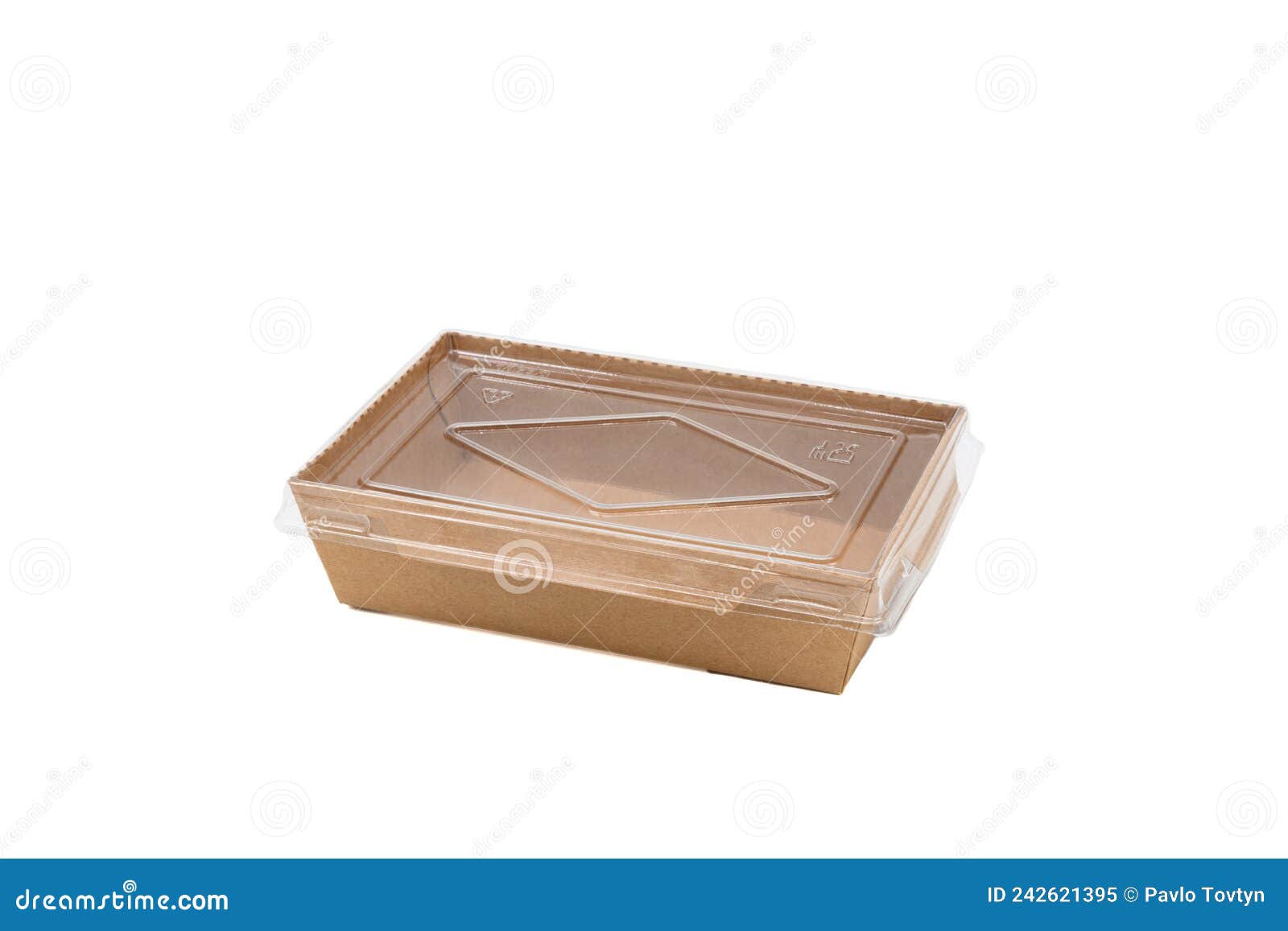 Paper, Disposable Container on a White Background Stock Image - Image ...