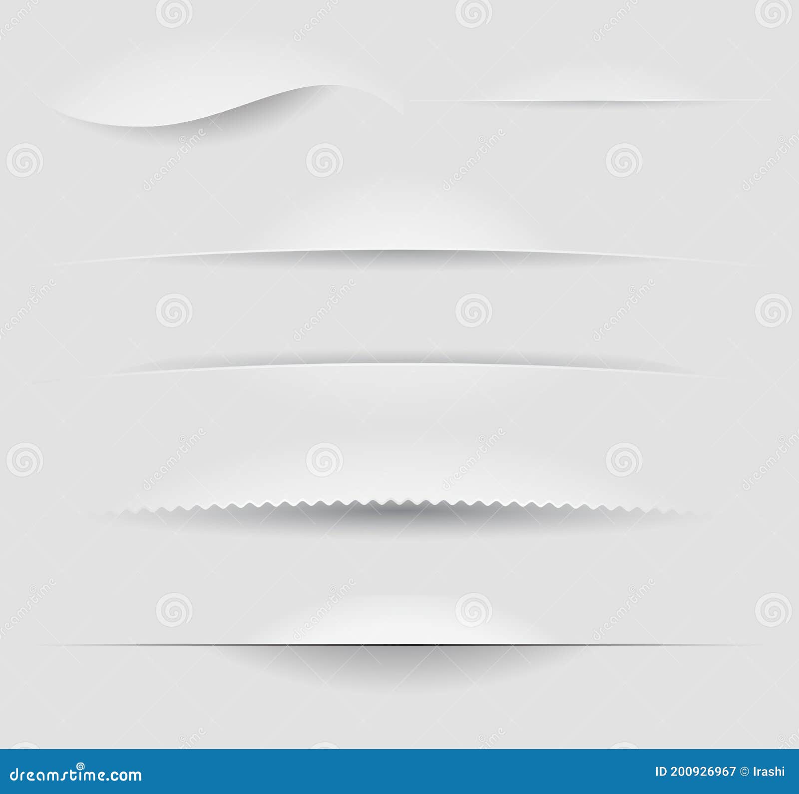 Paper Dividers Template. Royalty-Free Stock Image | CartoonDealer.com ...