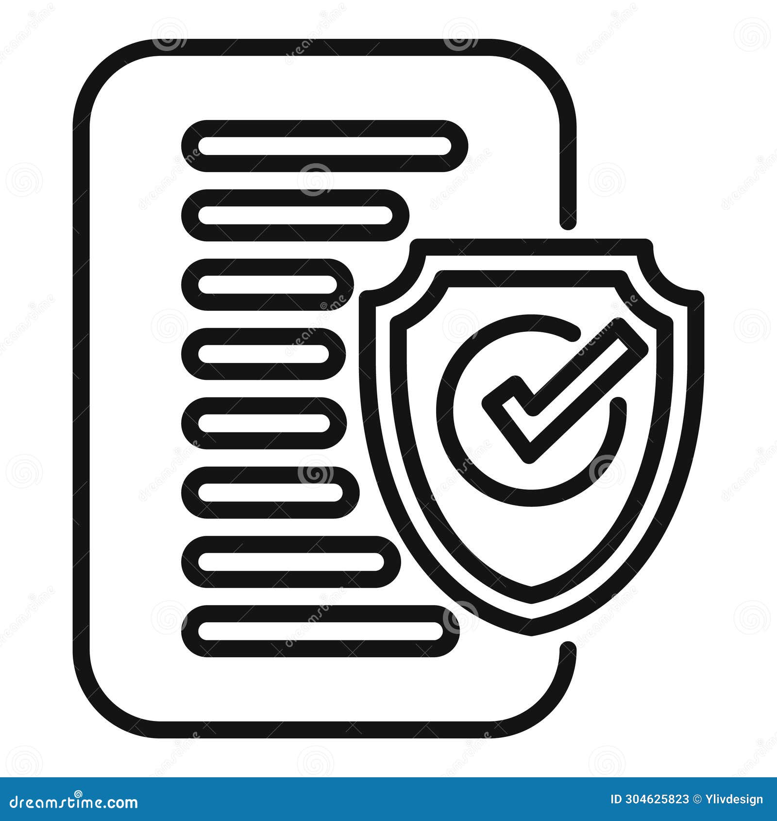 Paper Document Approved Icon Outline Vector. Process Access Stock ...