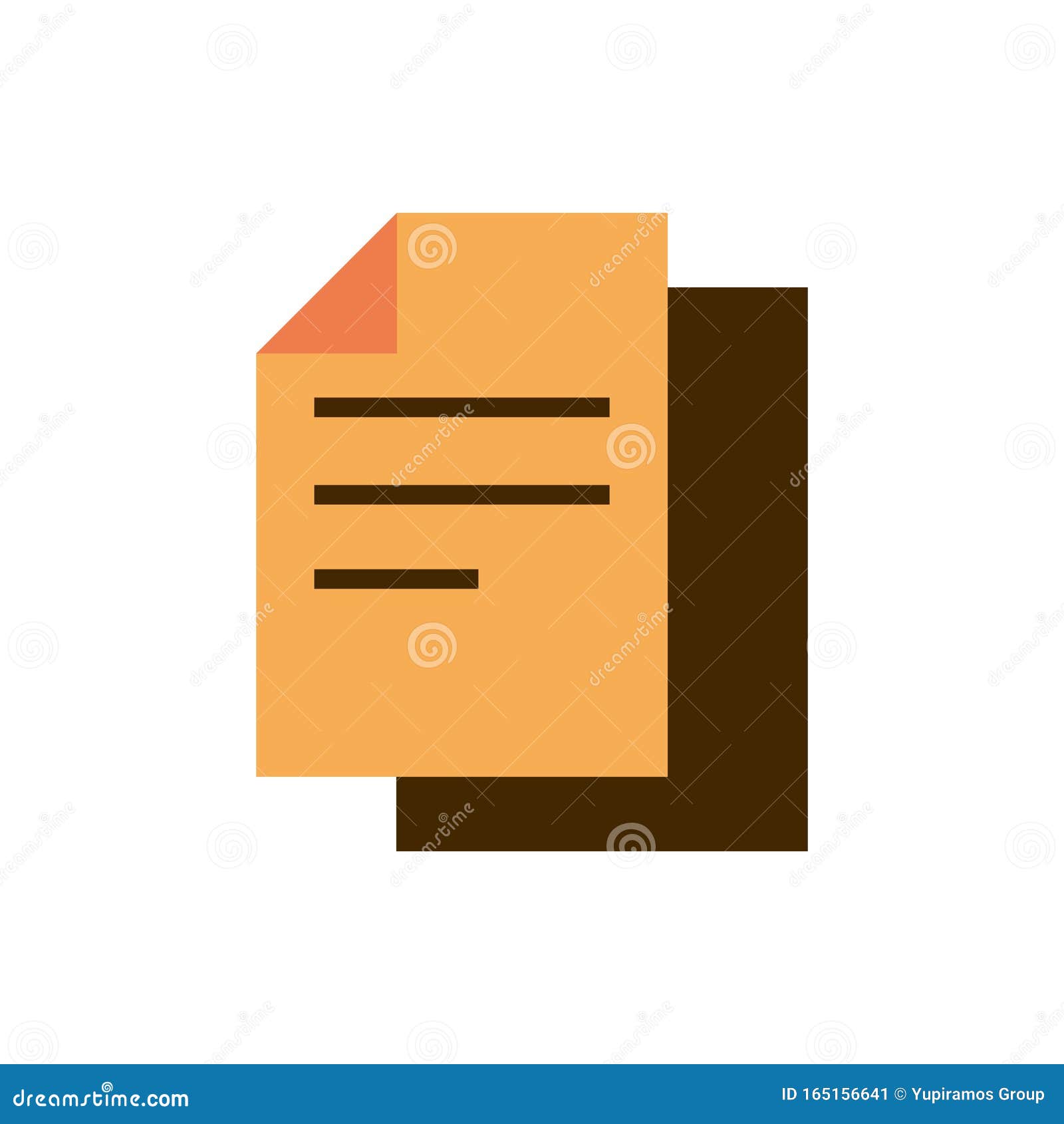 Paper Document Business Strategy Icon Stock Vector - Illustration of ...
