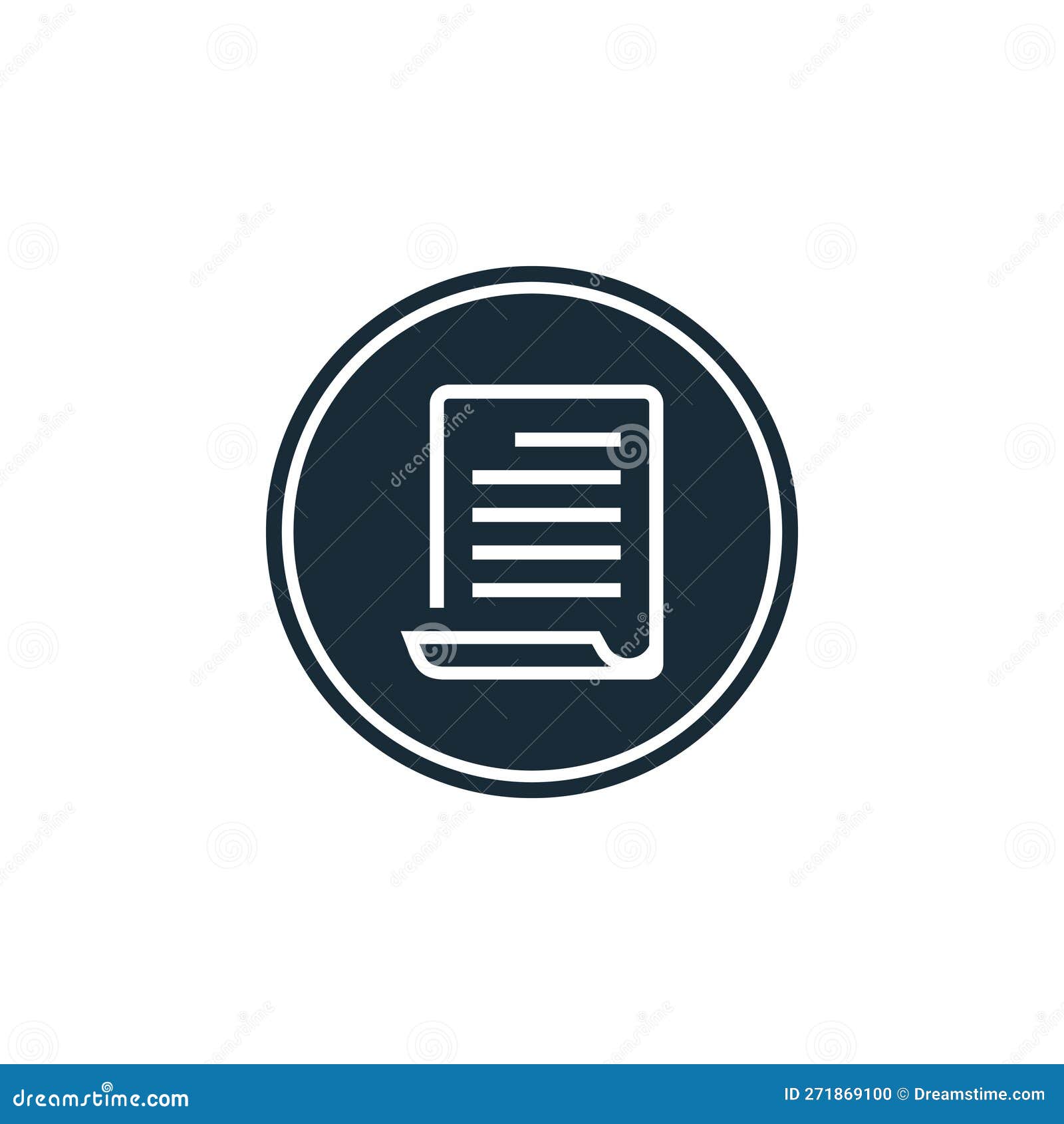 Paper Document Icon Design Template Elements Stock Vector ...