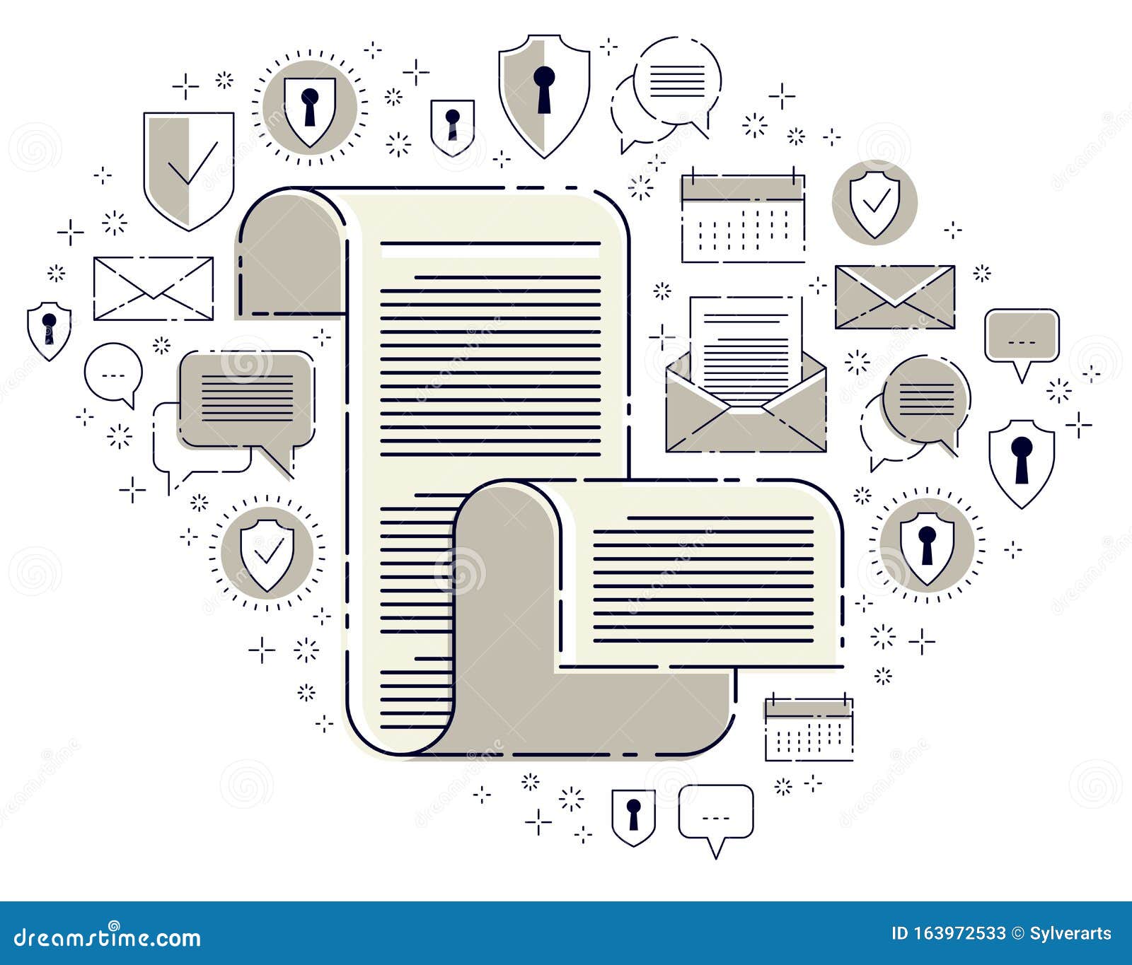 Electronic Documentation Vector Concept Metaphor | CartoonDealer.com ...