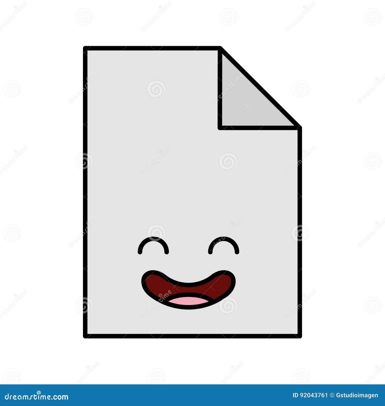 Kawaii Document Cartoon | CartoonDealer.com #93200717