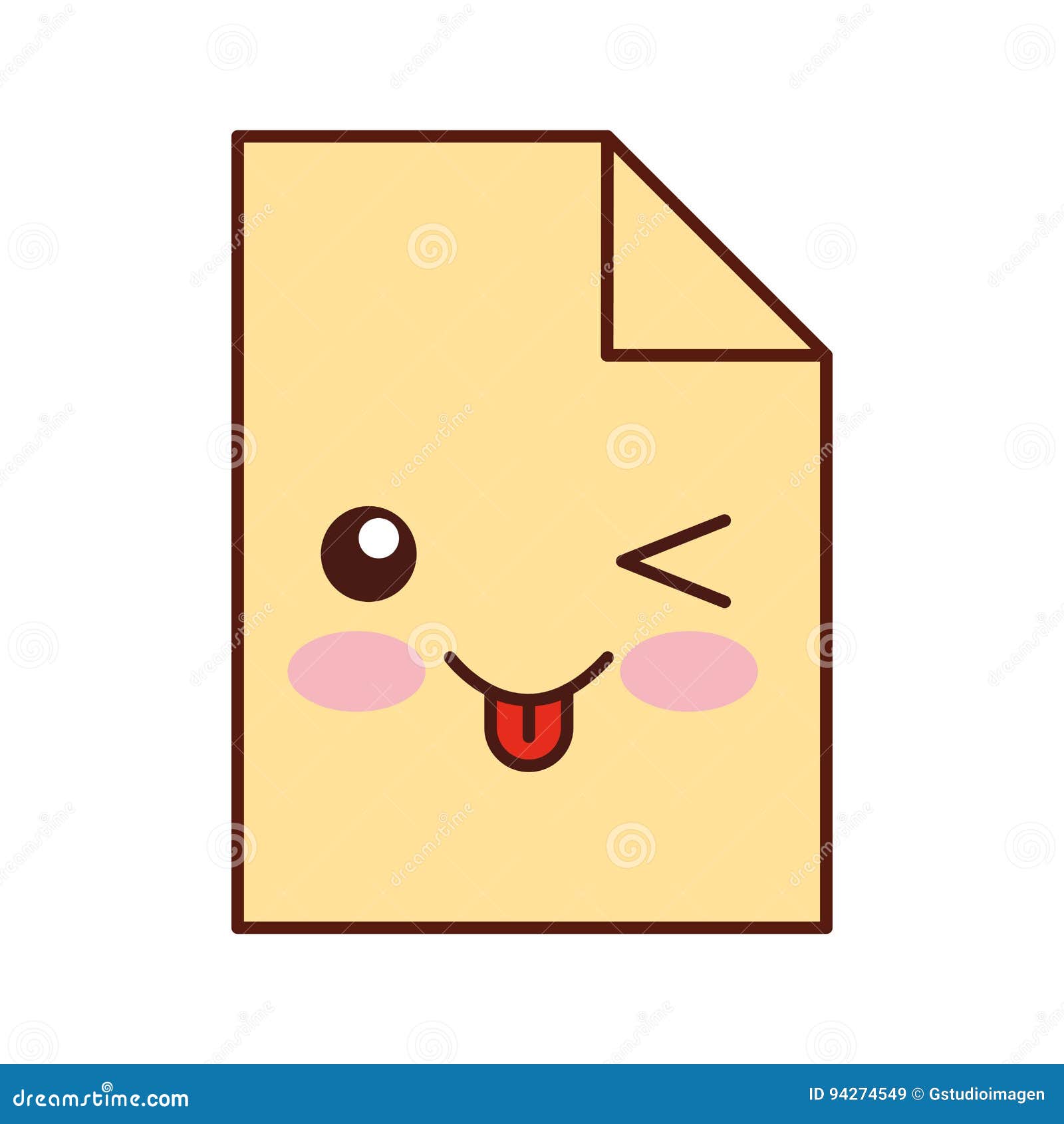 Kawaii Document Cartoon | CartoonDealer.com #93200717
