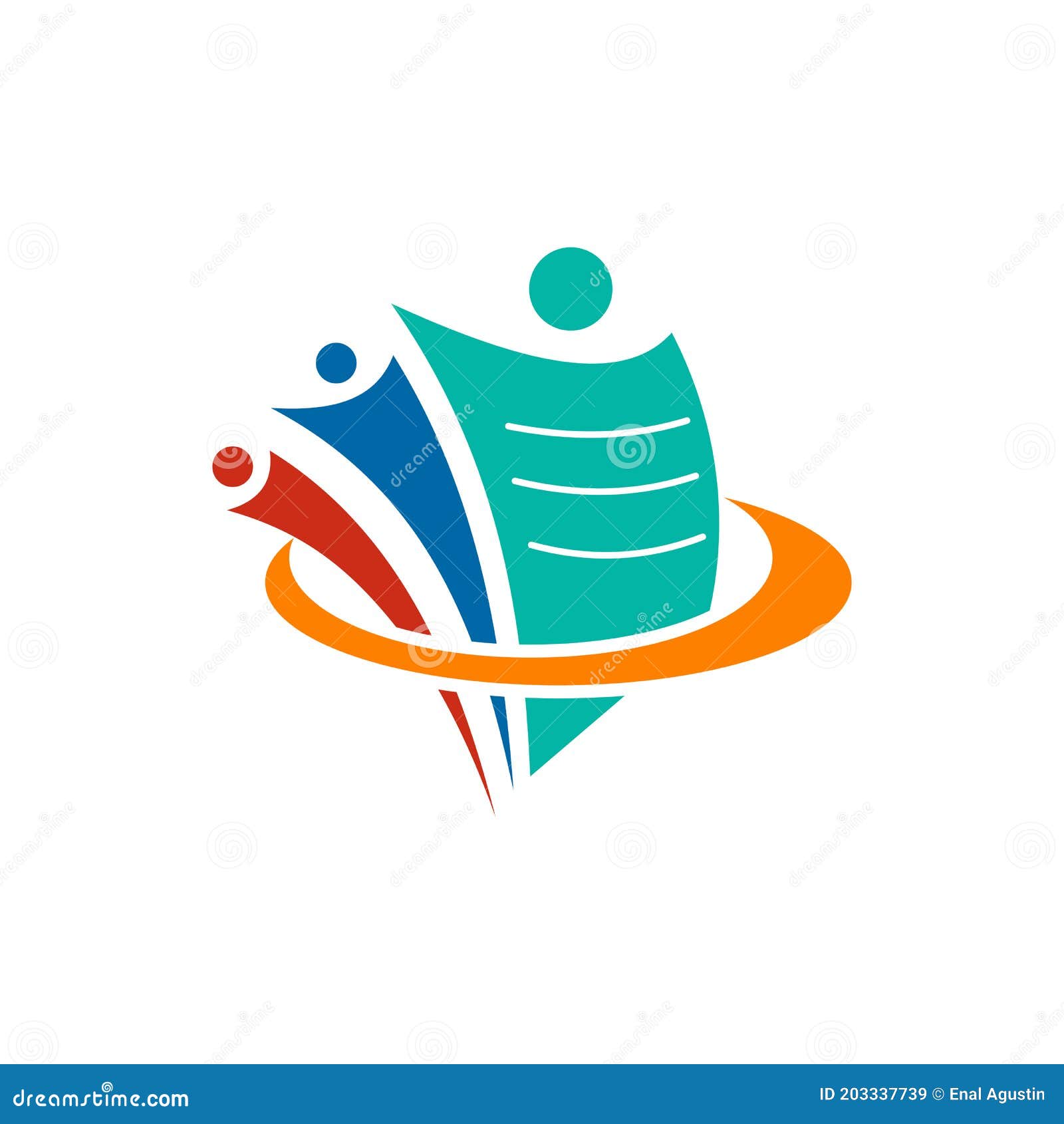 Paper Document Logo Design Template Stock Vector - Illustration of ...