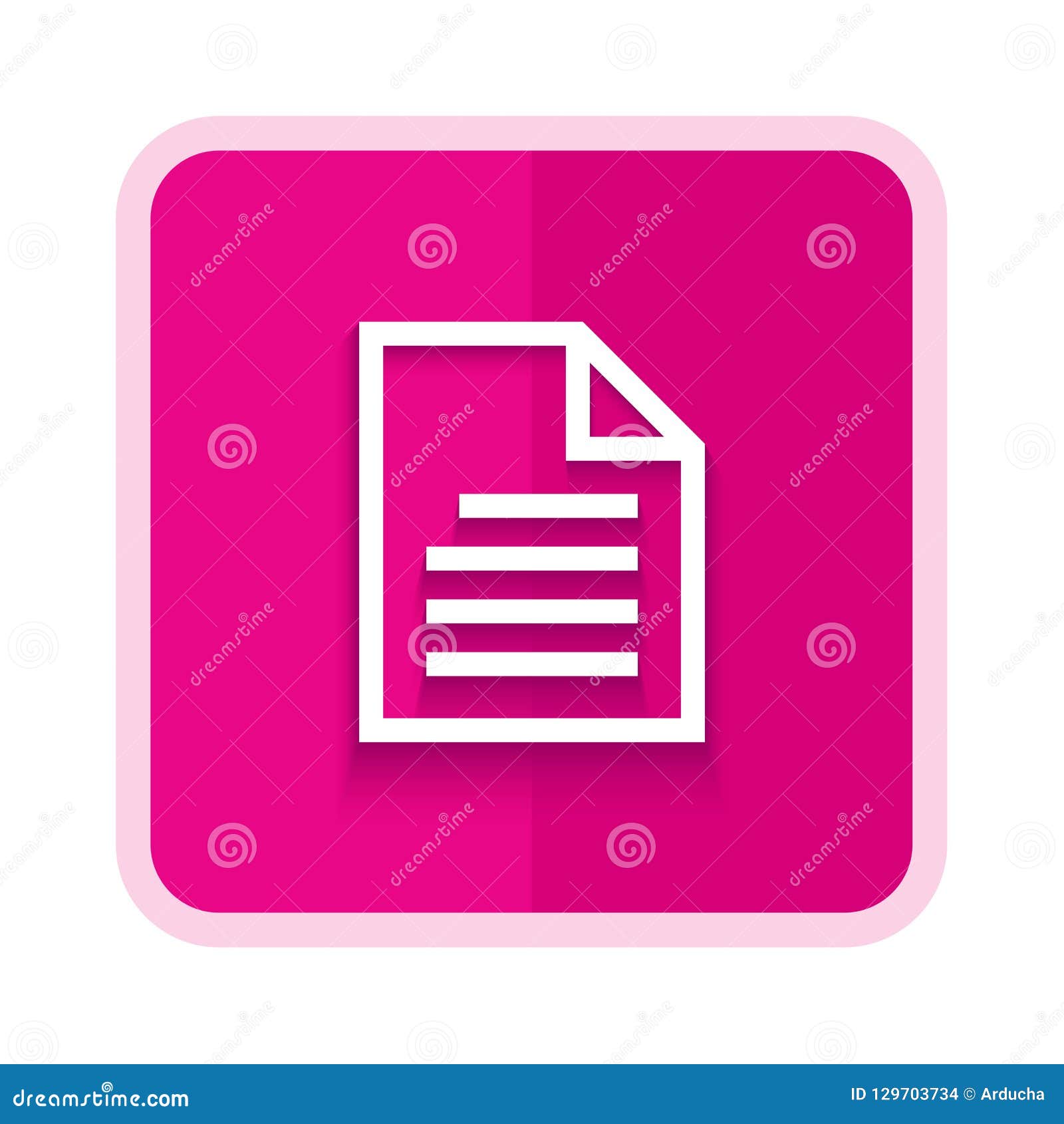 Paper Document Outline Symbol Stock Illustration - Illustration of ...