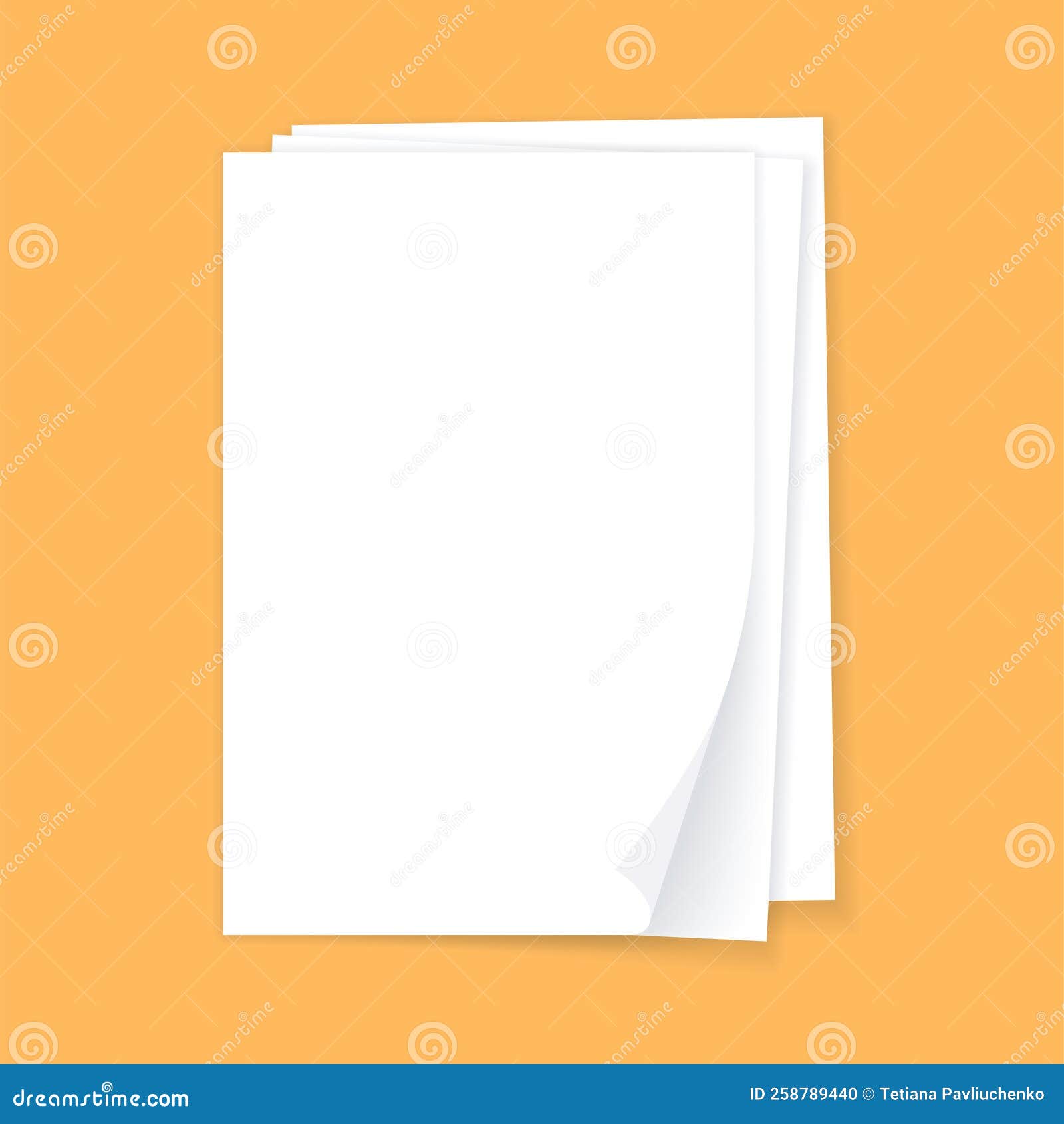 Paper document stack stock vector. Illustration of information - 258789440