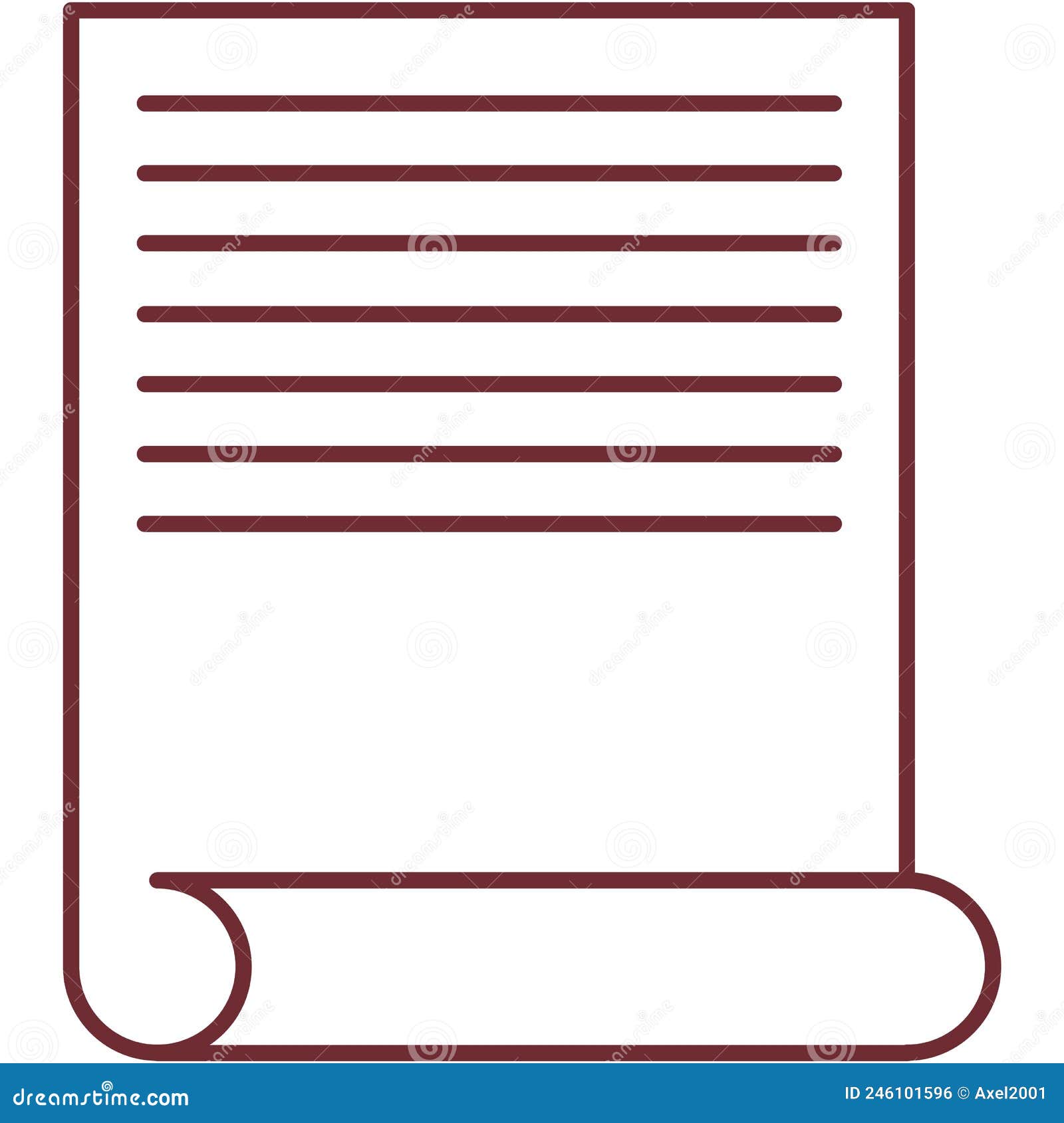 Paper Document with Text Icon Sheet Vector Stock Vector - Illustration ...