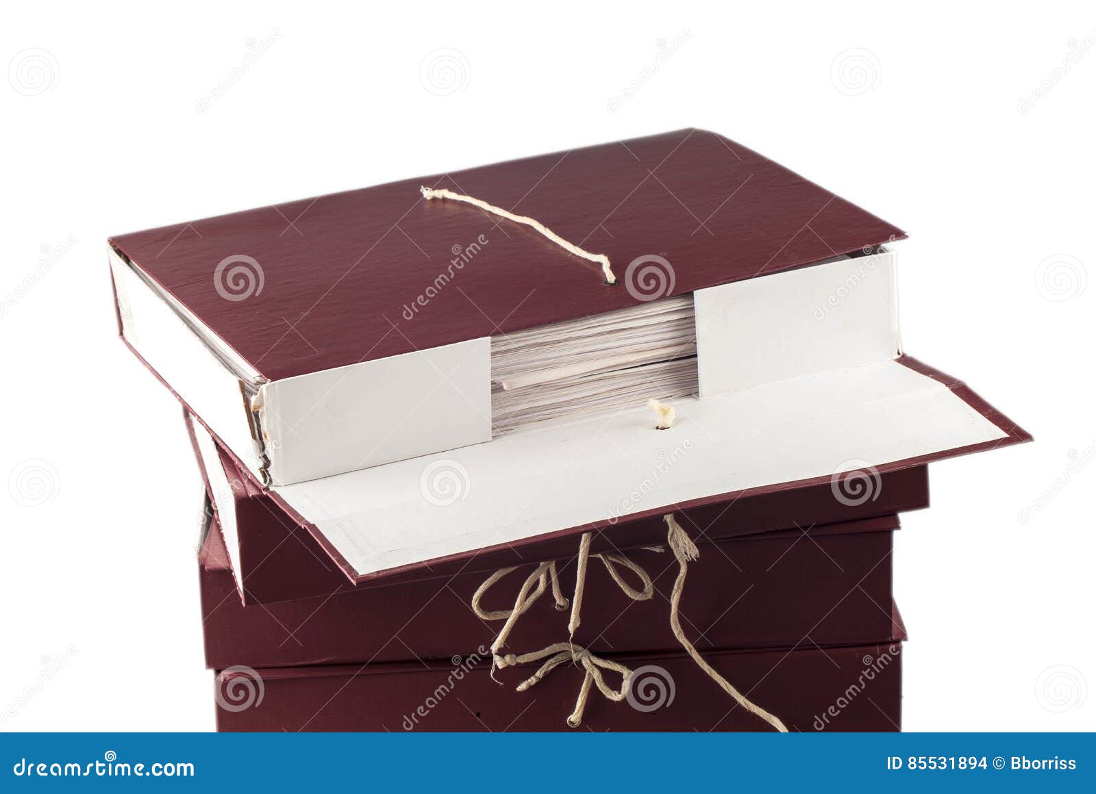 Paper Documents Stacked in Archive Isolated on White Stock Photo ... Paper Documents Stacked in Archive Isolated on White Stock Photo ...