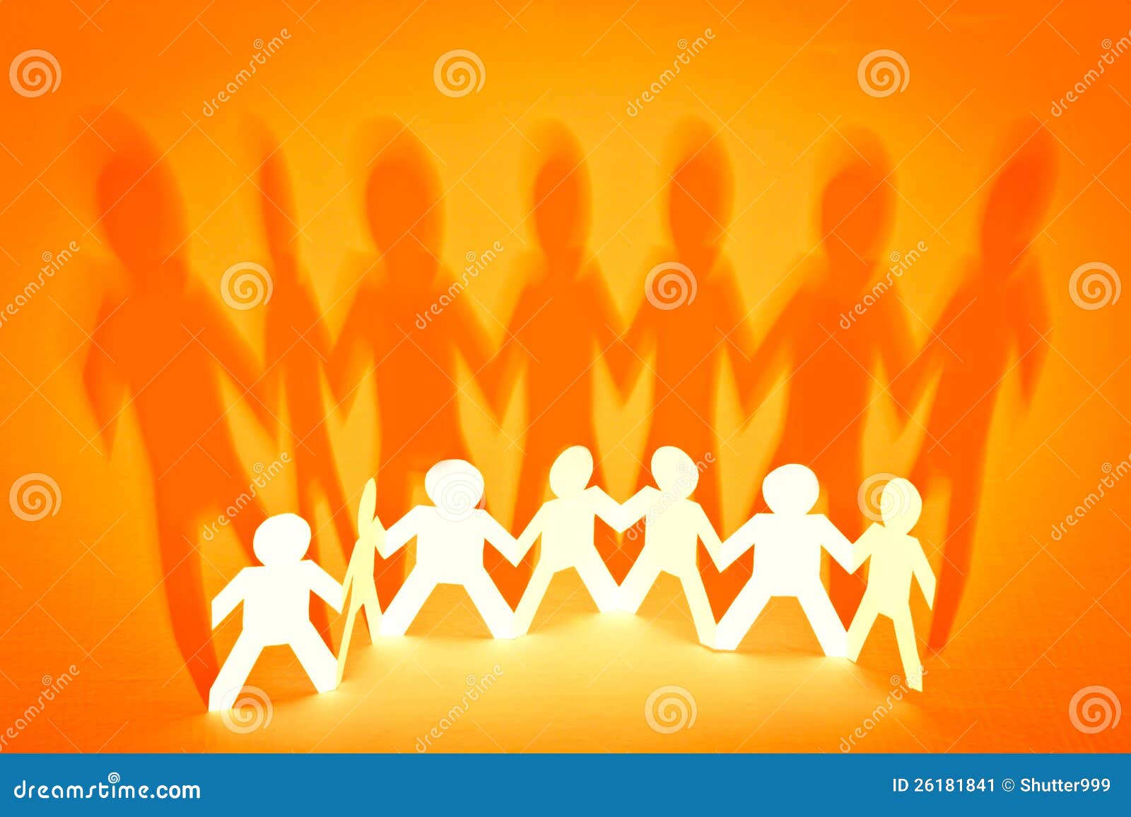 Paper Doll stock image. Image of hands, companion, meeting - 26181841