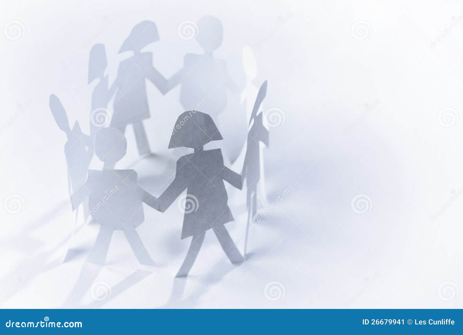 Paper doll people stock image. Image of paper, meeting - 26679941