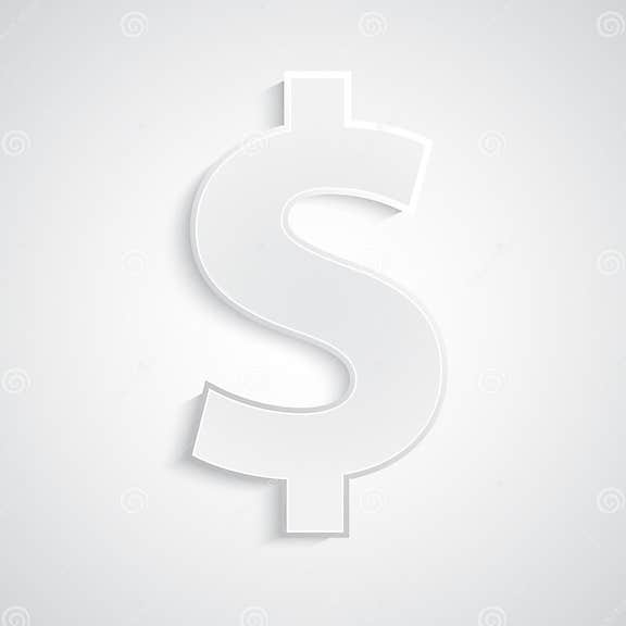 Paper dollar sign stock vector. Illustration of power - 37282027