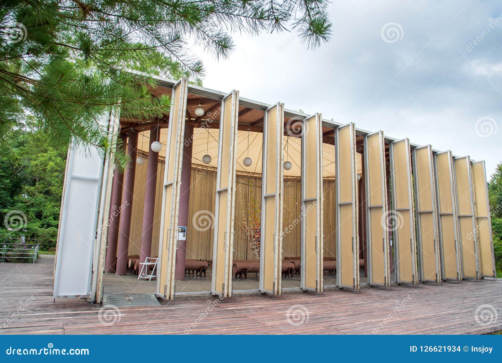 The Paper Dome is a Temporary Church Building Constructed Stock Photo ...