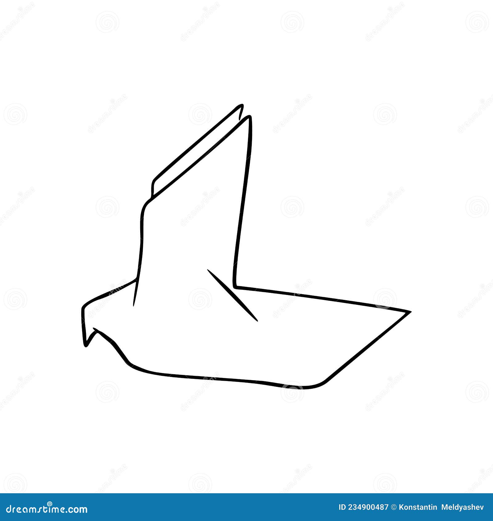 Paper Dove Sketch Vector Illustration Hand Draw Stock Vector ...