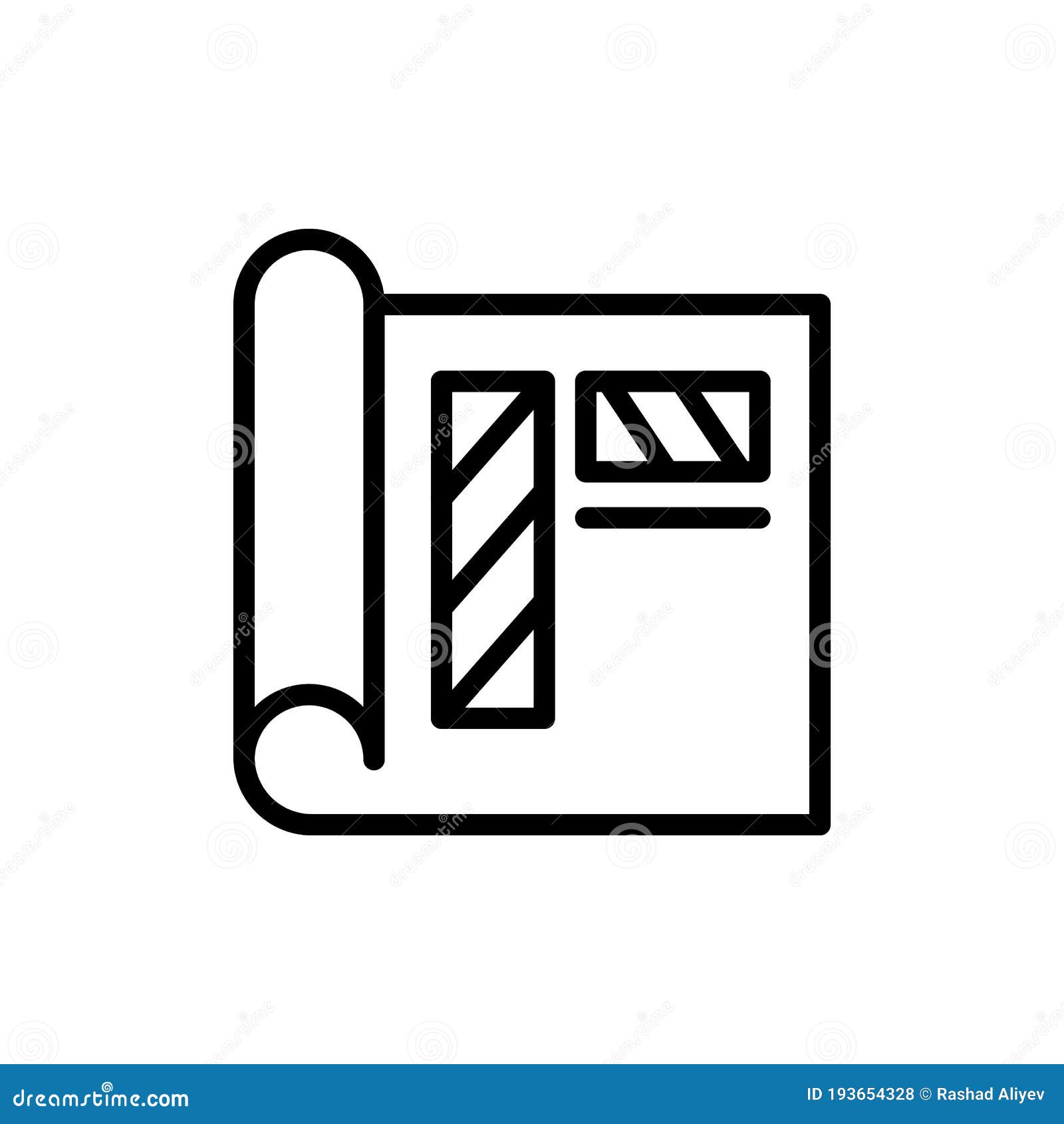 Paper Drawing Icon. Simple Line, Outline Vector Elements of ...