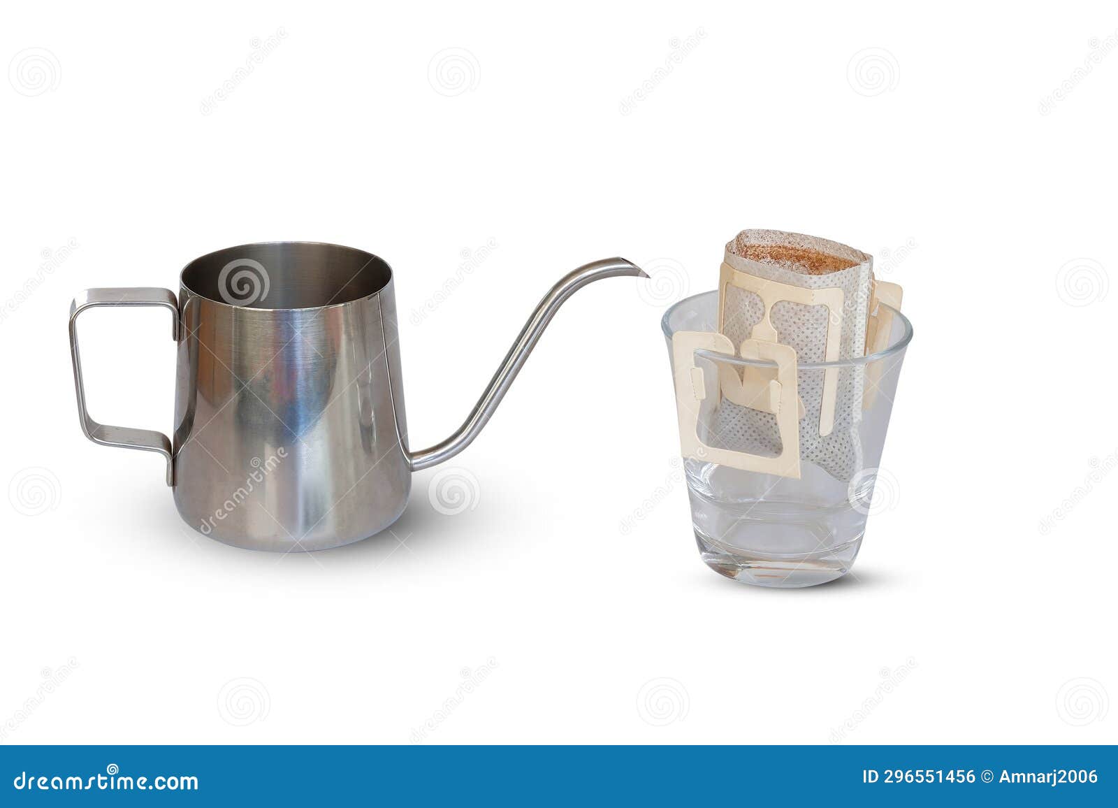 Paper Drip or Brewed Bag of Coffee on Cup,clipping Stock Photo - Image ...