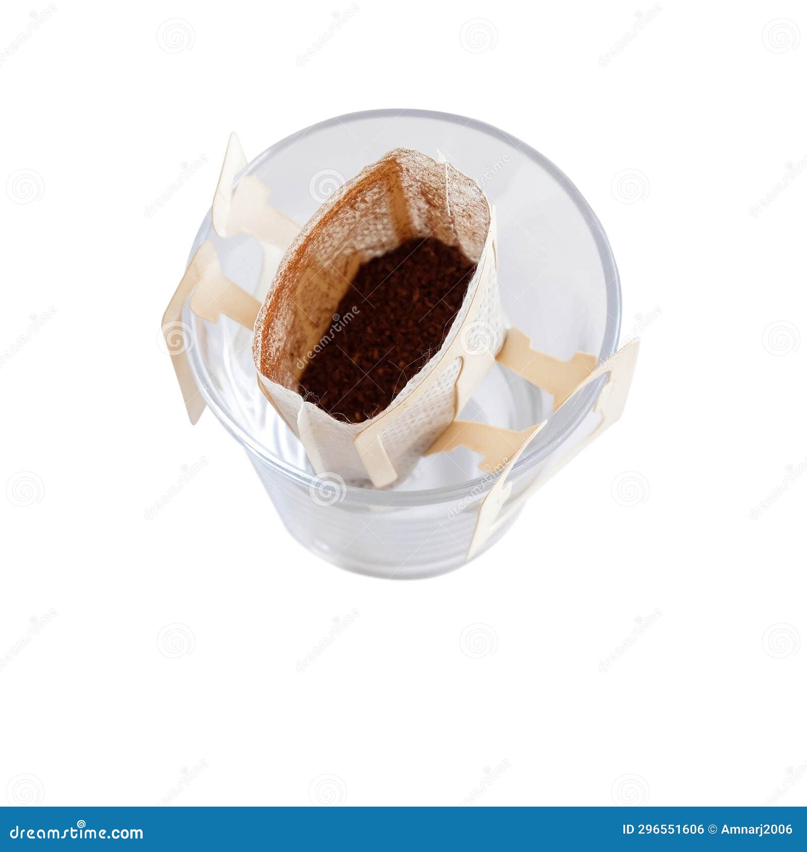 Paper Drip or Brewed Bag of Coffee on Cup, Stock Photo - Image of ...