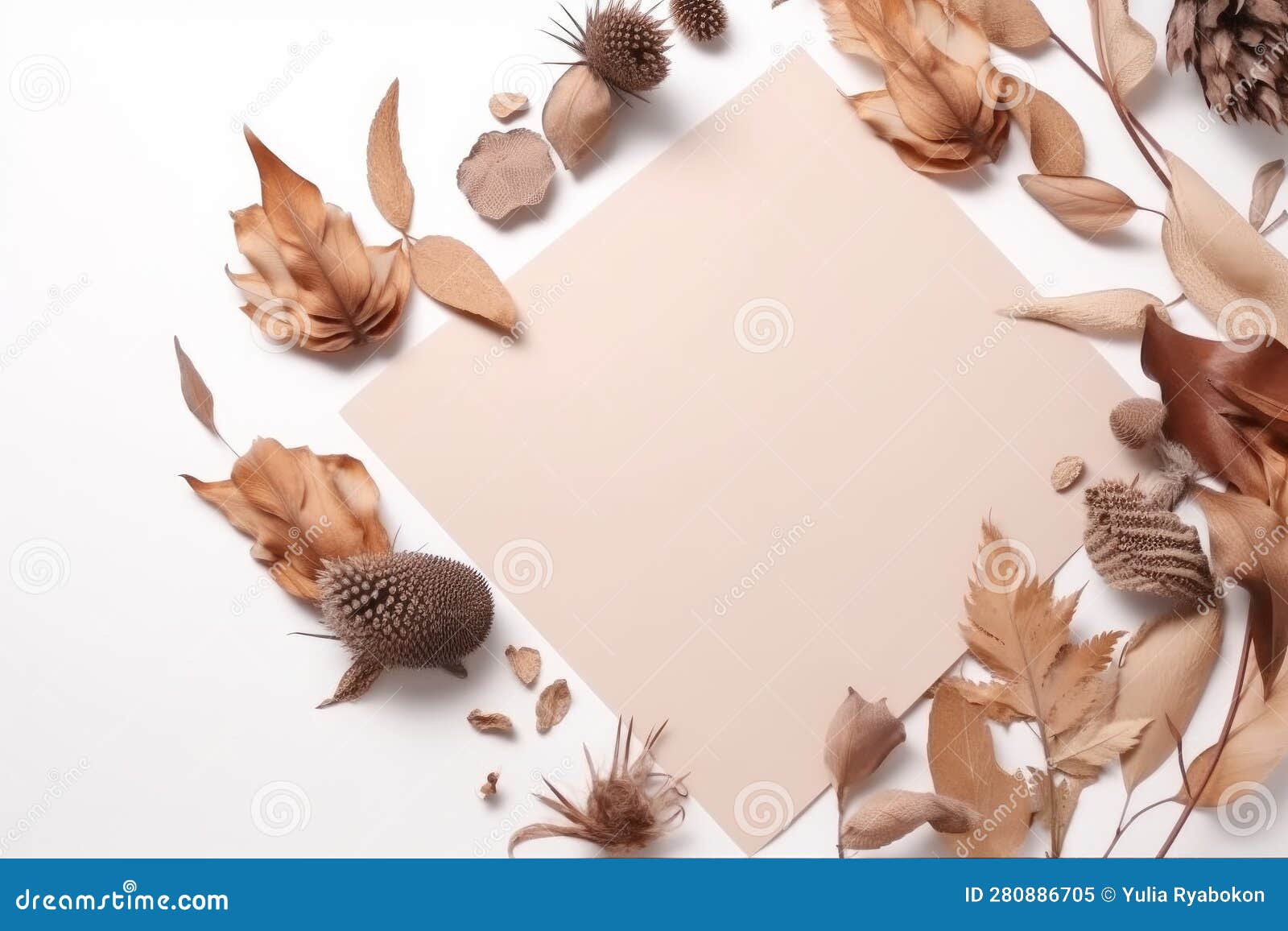 Paper Dry Frame Decorative Spikes. Generate Ai Stock Illustration ...
