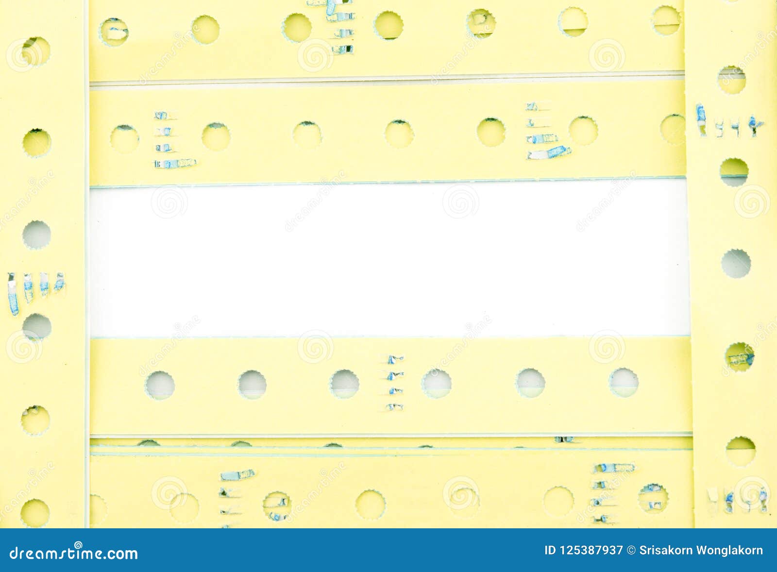 Paper Edge Receipt and Horizontal Stock Image - Image of corner, banner ...