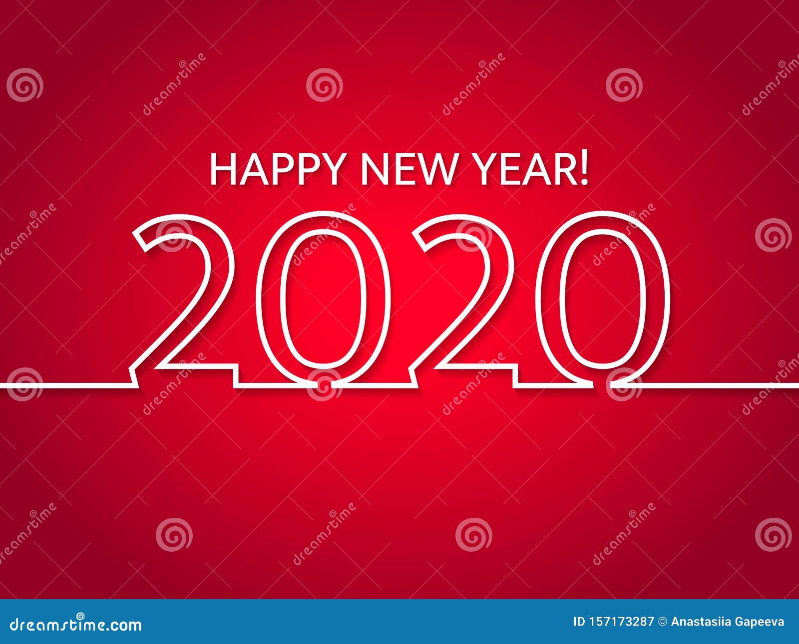 Paper Effect on a 2020 Date. Vector Illustration Stock Vector ...