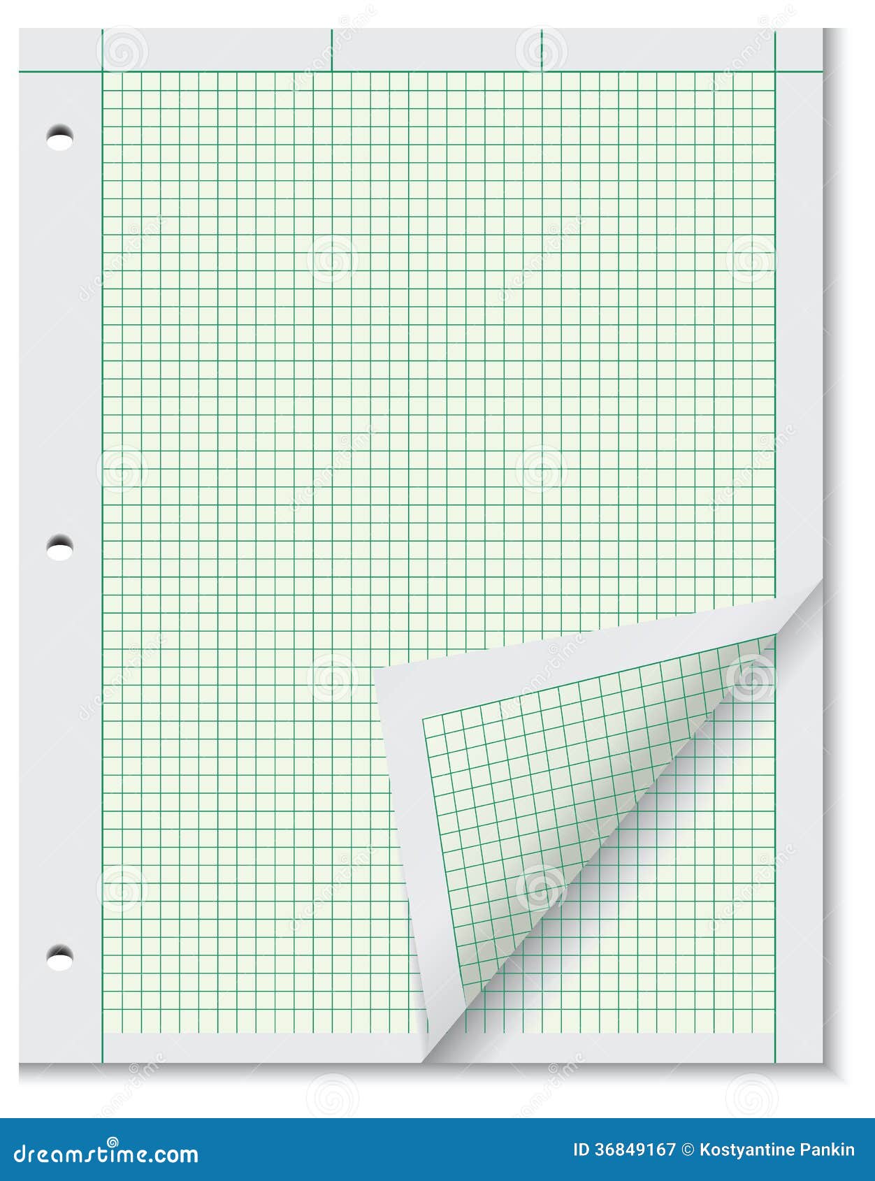 Paper for Engineering Calculations Stock Vector - Illustration of bend ...