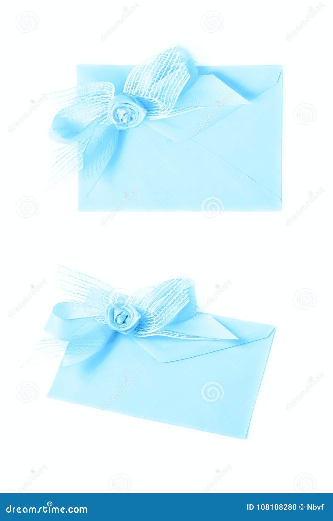Paper Envelope Decorated with the Bow Stock Photo - Image of festive ...